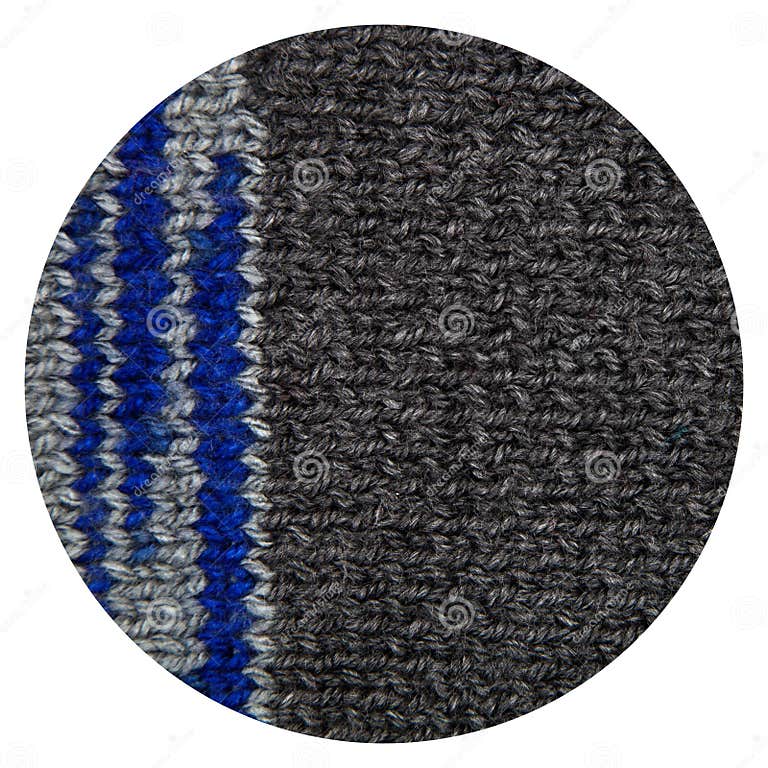 Handmade Knitted Fabric Grey and Blue Wool Background Texture Stock ...