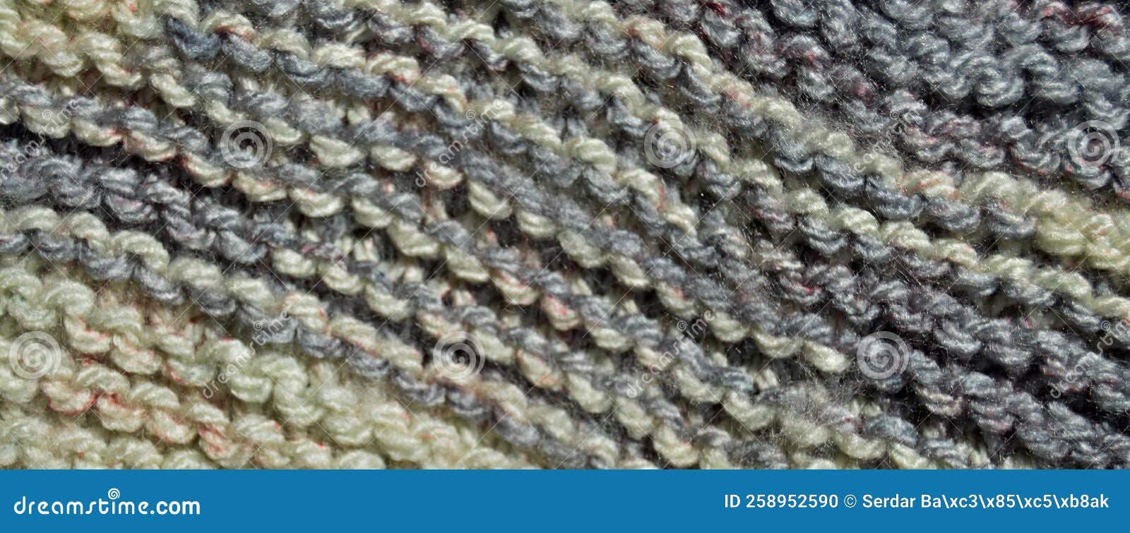 Handmade Knitted Fabric Grey Wool Background Texture Stock Photo ...