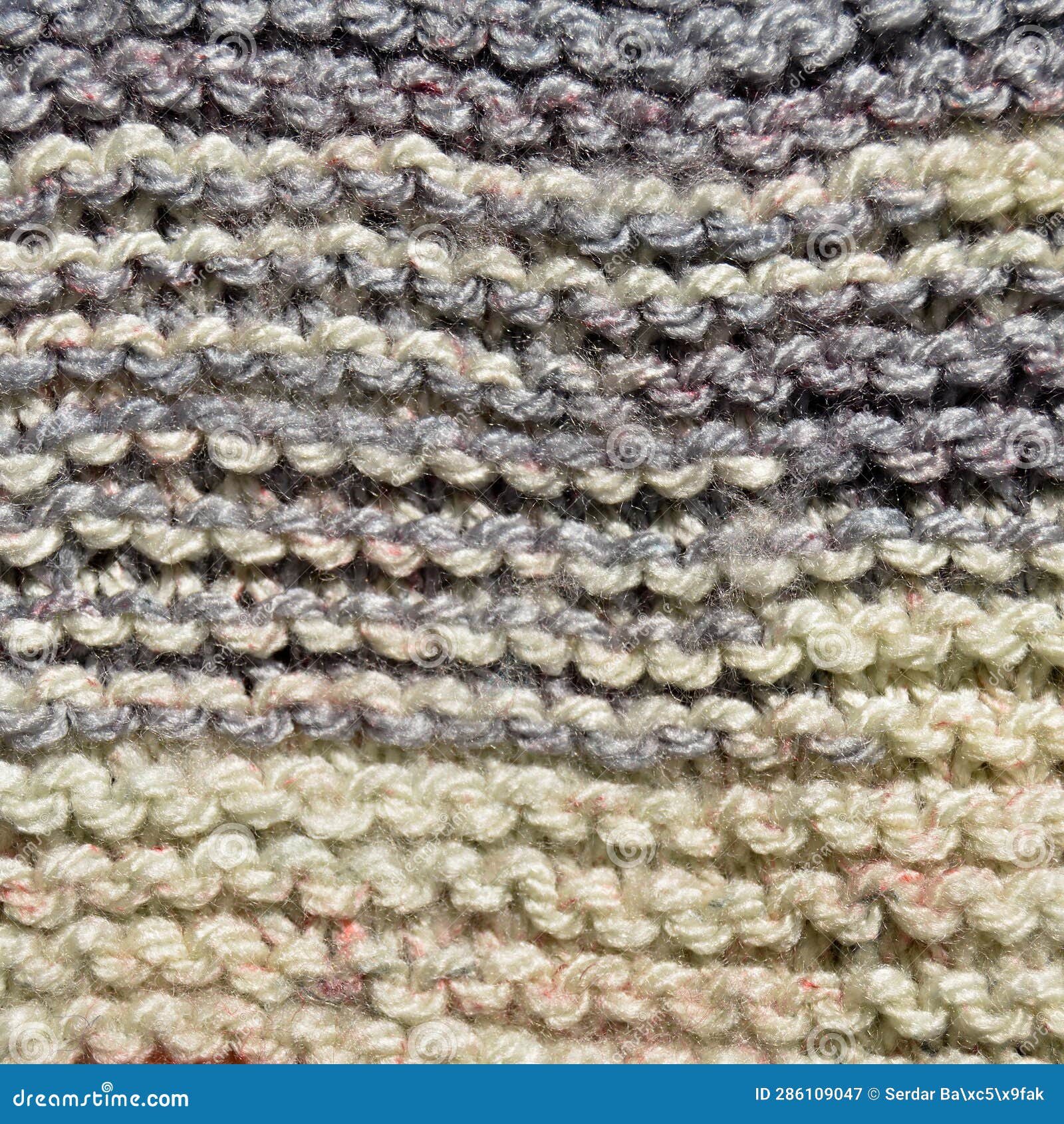 Handmade Knitted Fabric Grey Wool Background Texture Stock Image ...