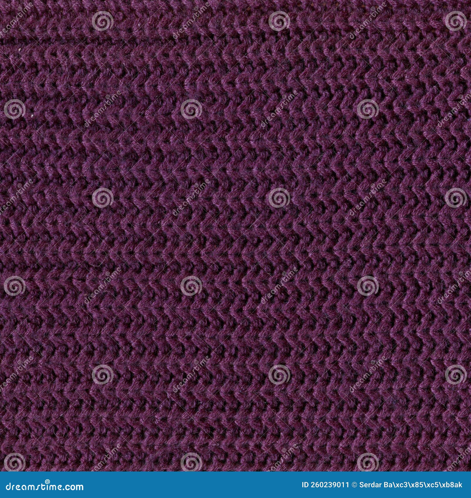 Handmade Knitted Fabric Purple Wool Background Texture Stock Image ...