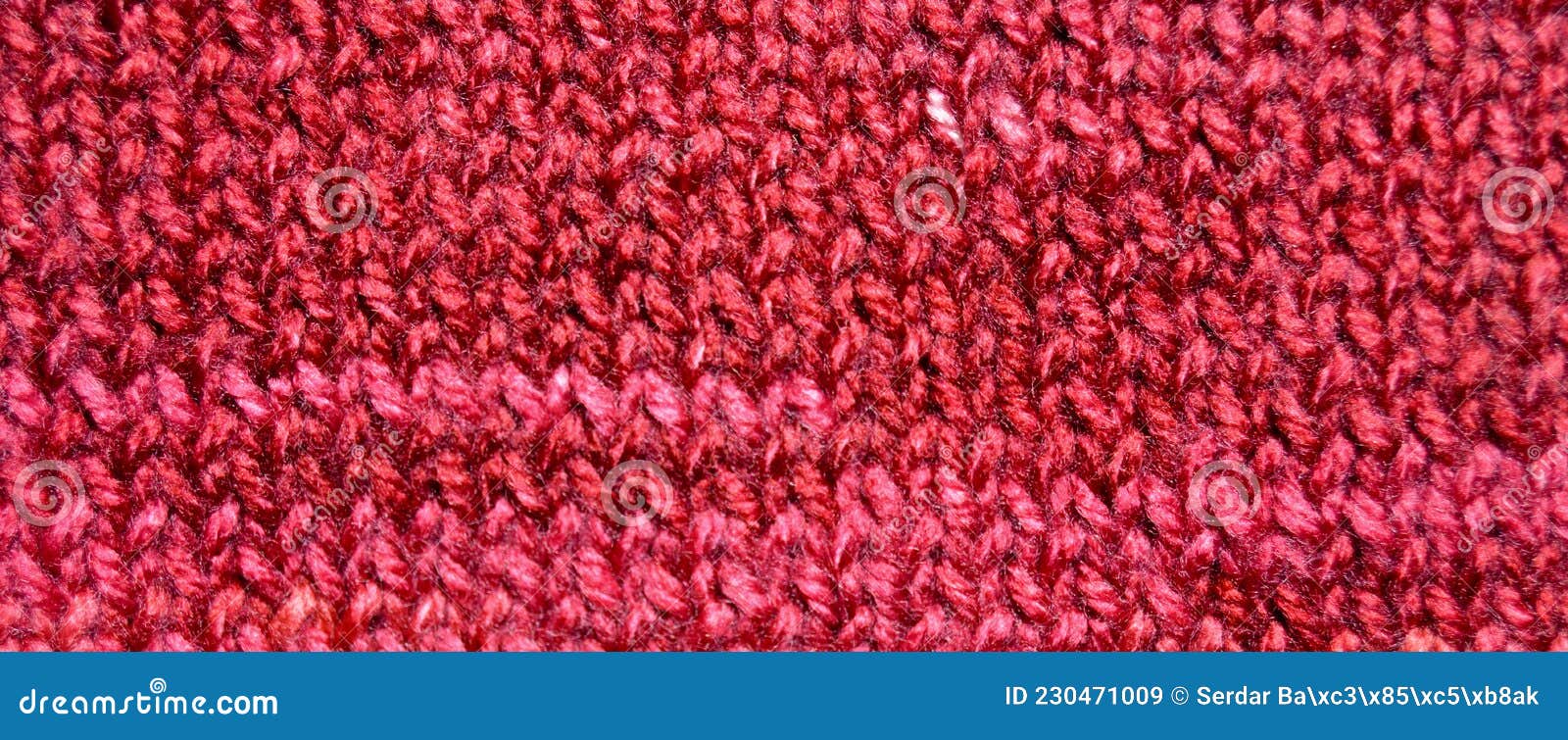 Handmade Knitted Fabric Red Wool Background Texture Stock Image - Image ...