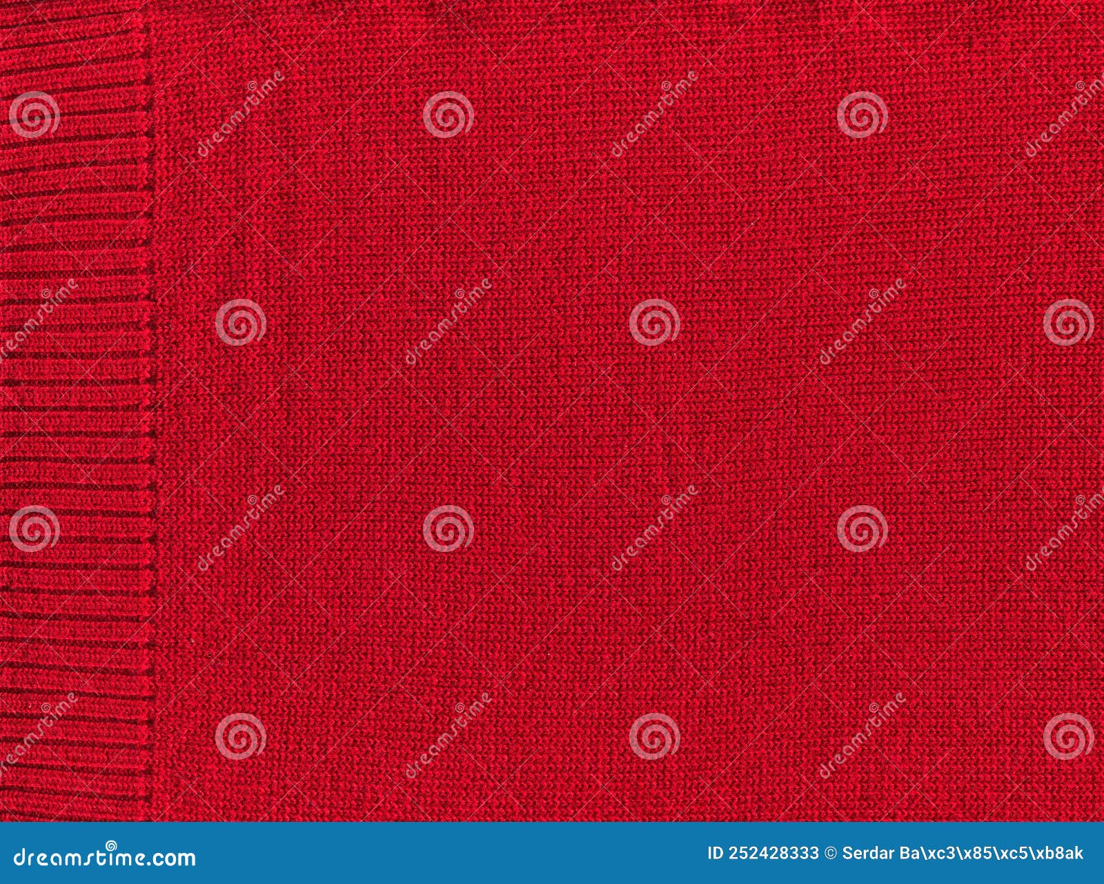 Handmade Knitted Fabric Red Wool Background Texture Stock Image - Image ...