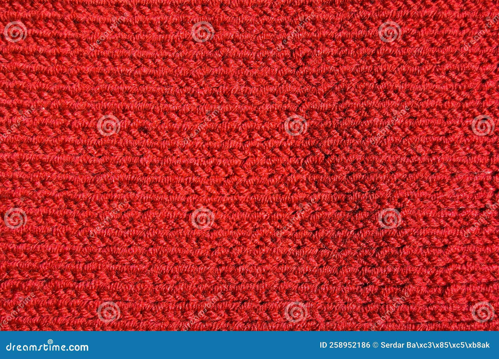 Handmade Knitted Fabric Red Wool Background Texture Stock Photo - Image ...
