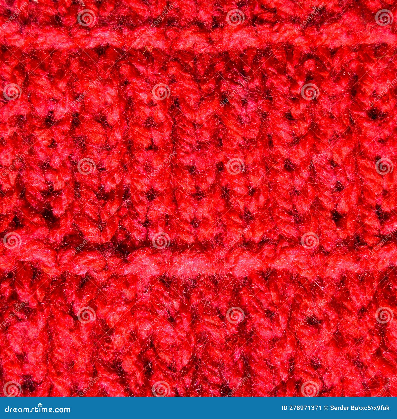 Handmade Knitted Fabric Red Wool Background Texture Stock Image - Image ...