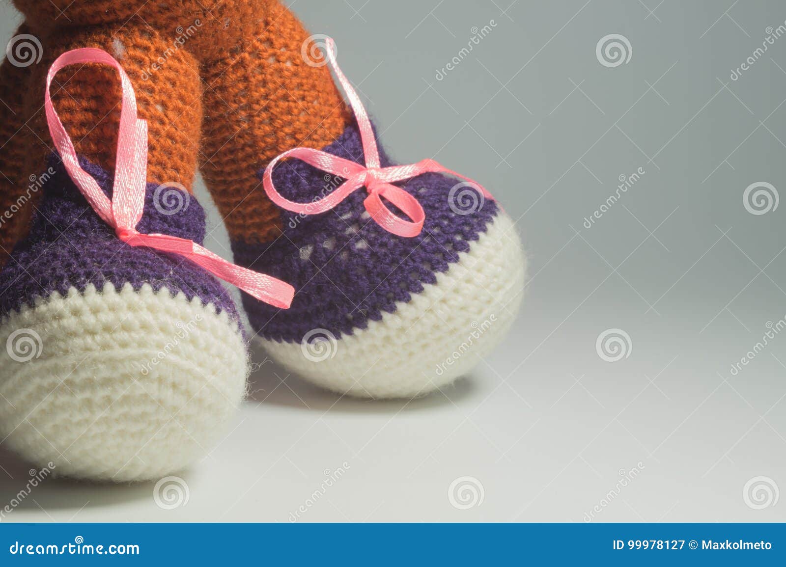 Handmade kniting wool toy stock image. Image of knitting - 99978127