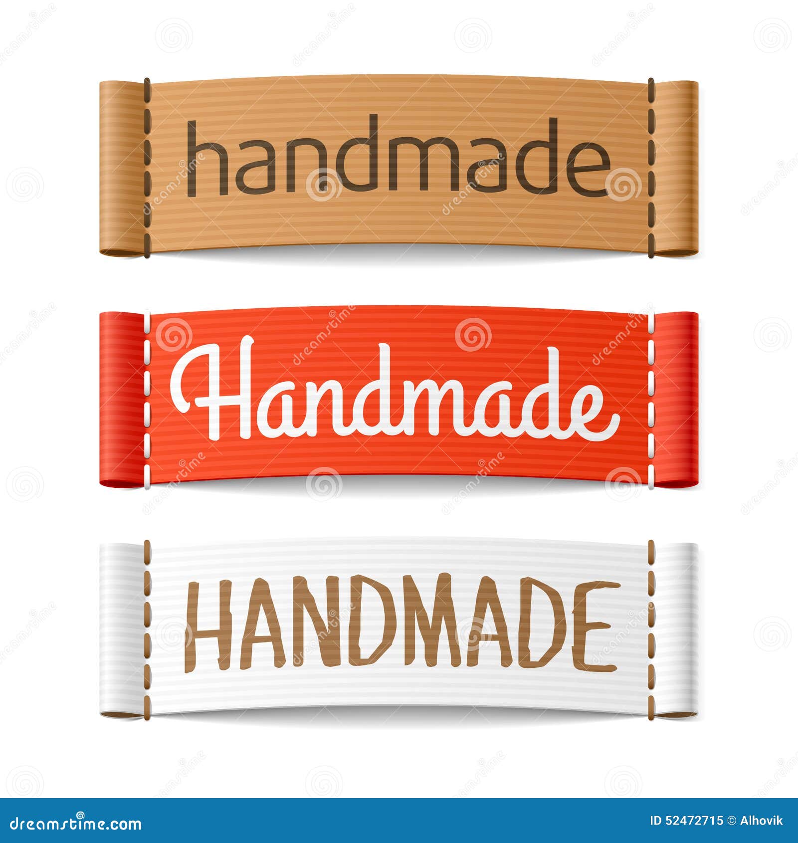 Handmade labels stock vector. Illustration of quality - 52472715