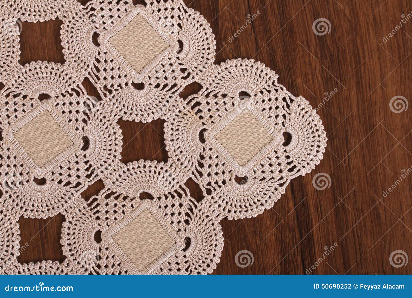 Handmade Lace on the Wood stock photo. Image of design - 50690252