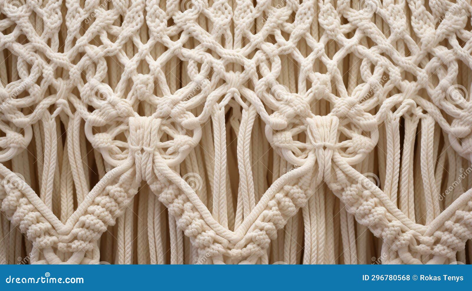Handmade Macrame Background. Macrame Braiding and Cotton Threads Stock ...