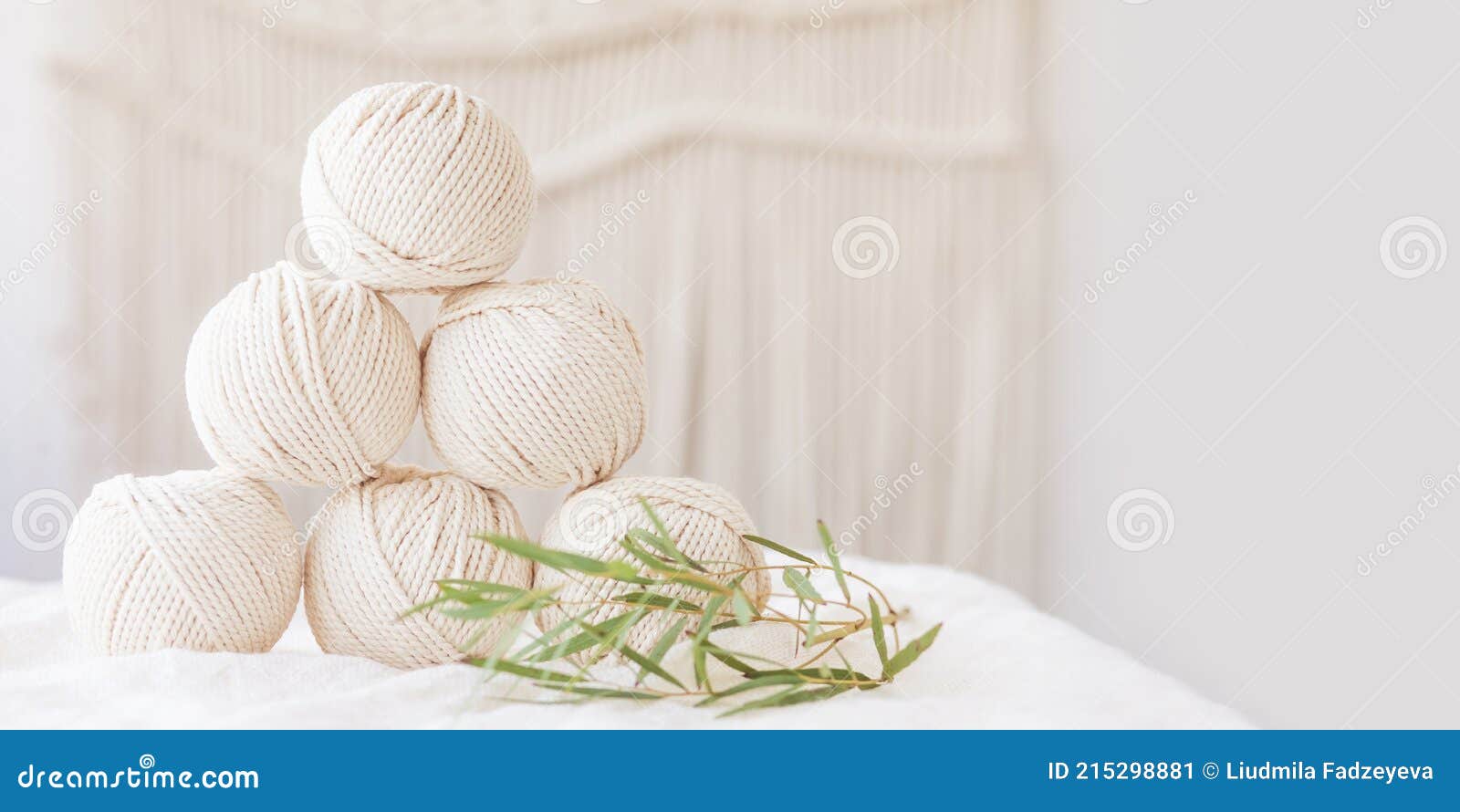 Handmade Macrame Braiding and Cotton Threads. Image Good for Macrame ...