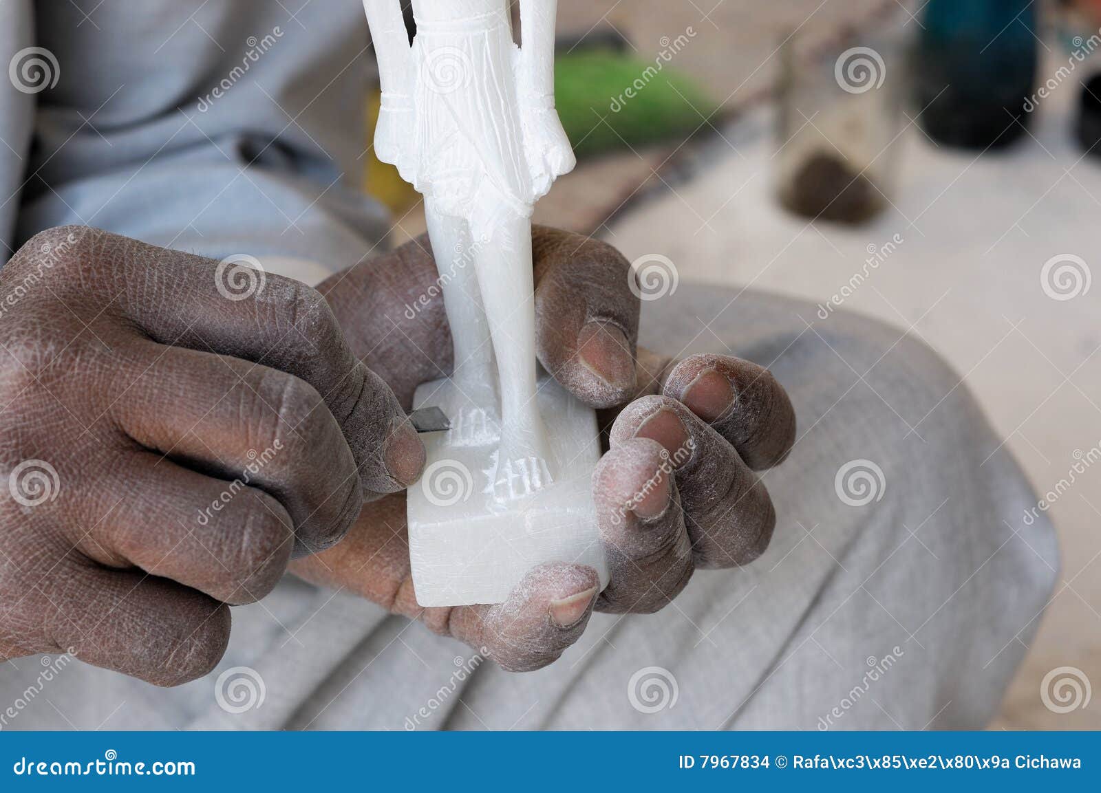 Handmade Manufacture Alabaster Stock Photo - Image of alabaster ...