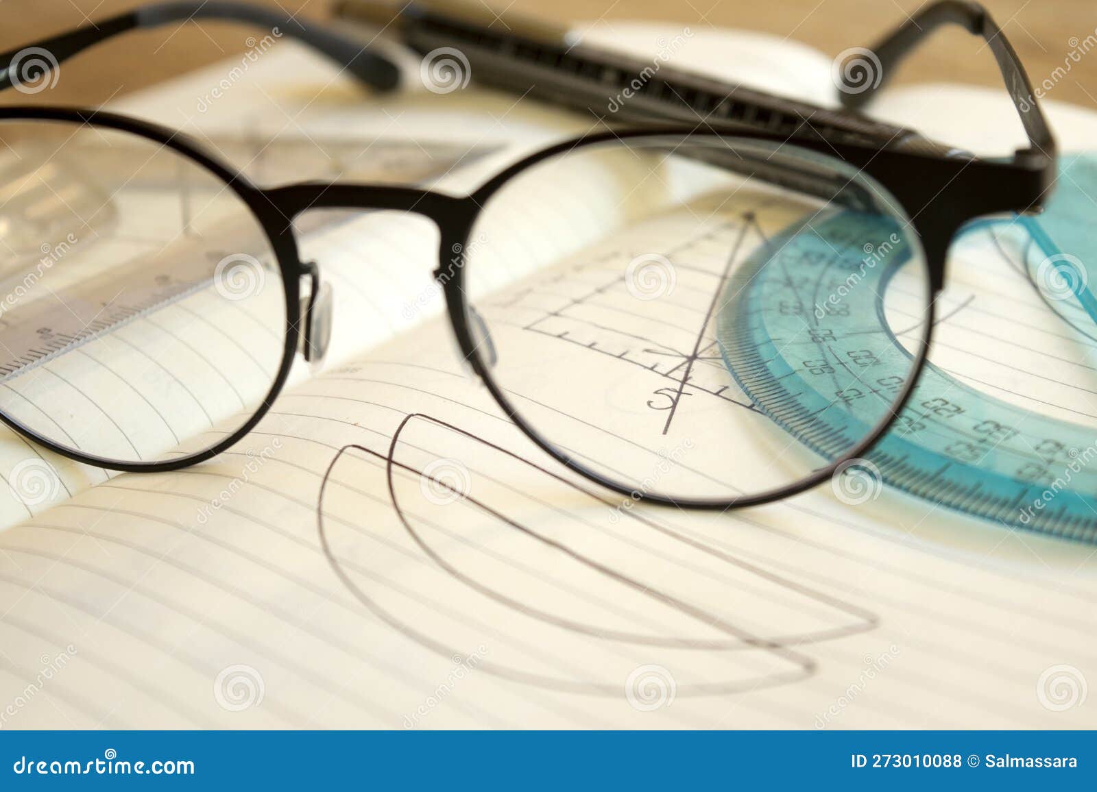 Handmade Mathematical and Geometric Calculation Stock Photo - Image of ...