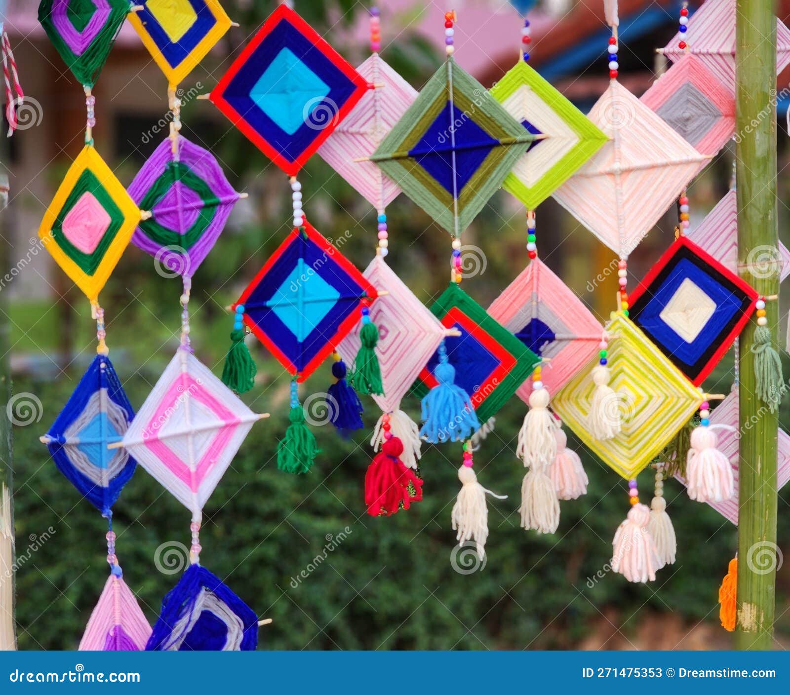 Handmade mobile hanging stock image. Image of play, petal - 271475353
