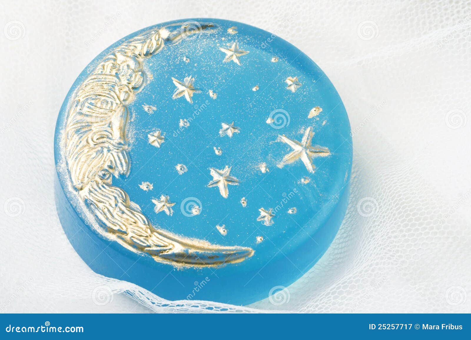 Handmade moon soap stock image. Image of mesh, paint - 25257717