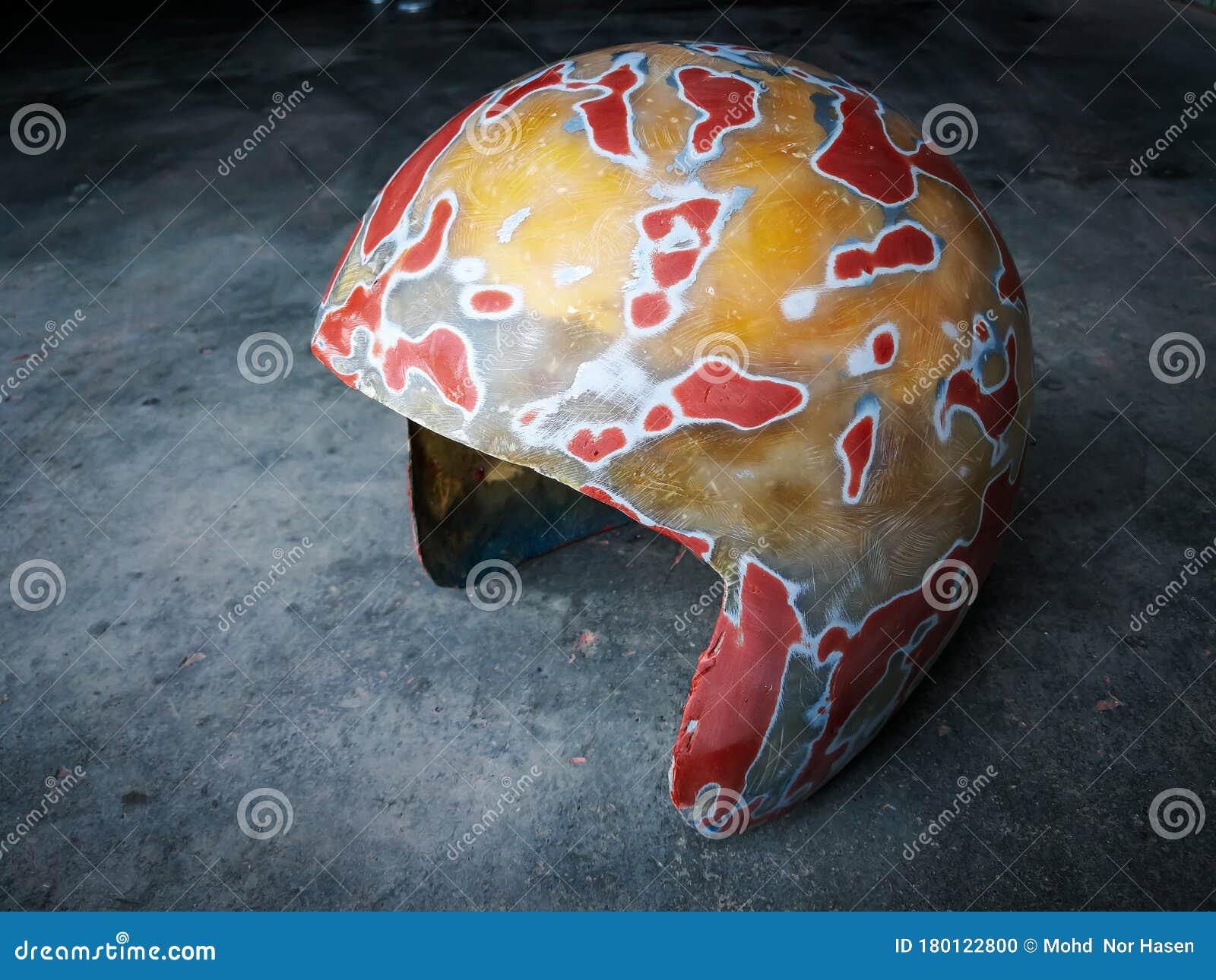 Handmade Motorcycle Helmets. Stock Photo - Image of rider, artwork ...