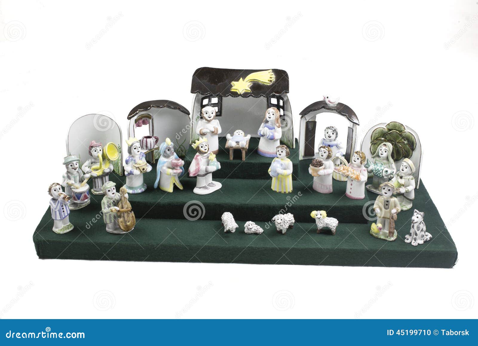 Handmade Nativity scene stock photo. Image of manger - 45199710