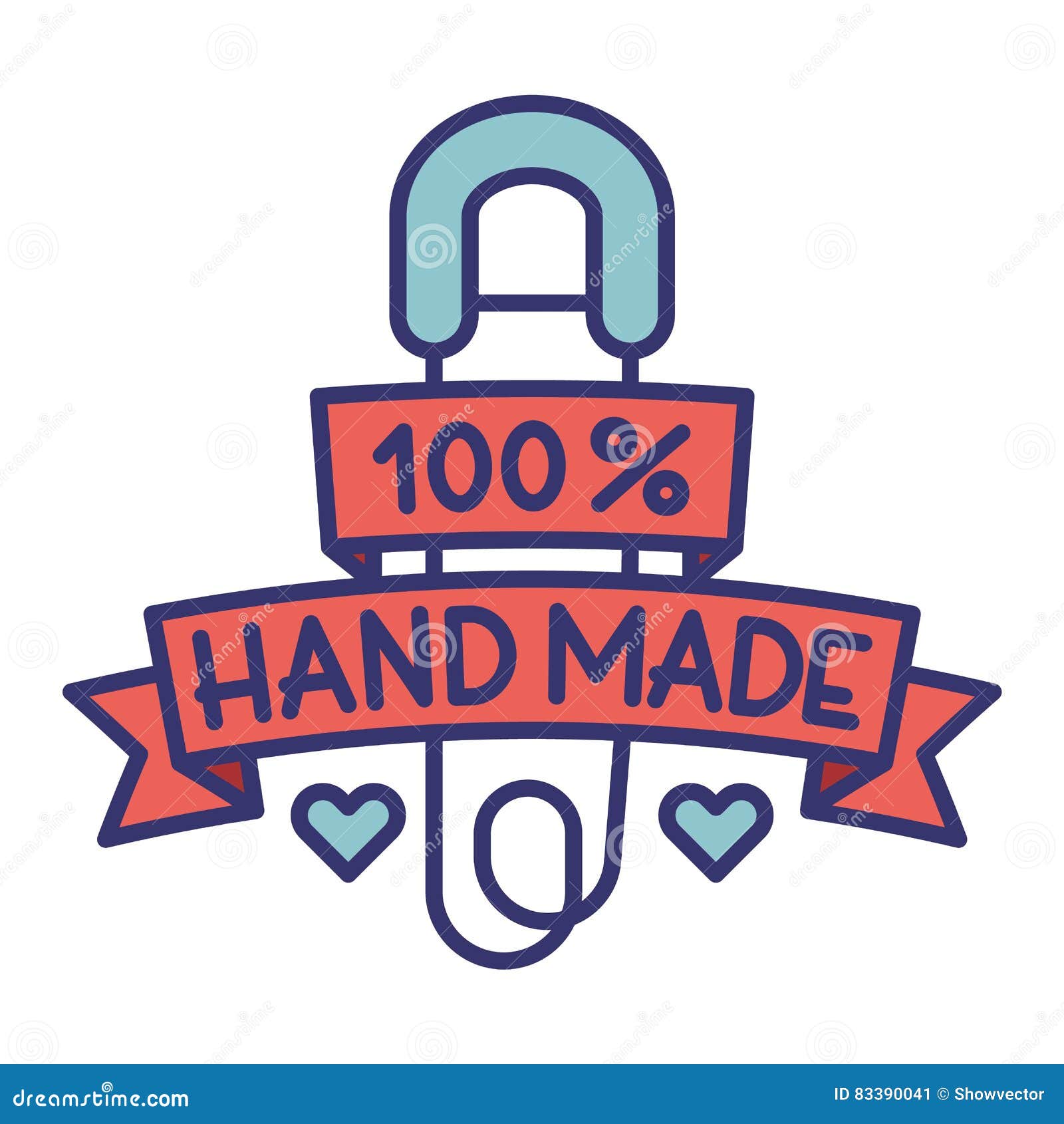 Handmade Needlework Badge Logo Vector Stock Vector - Illustration of ...