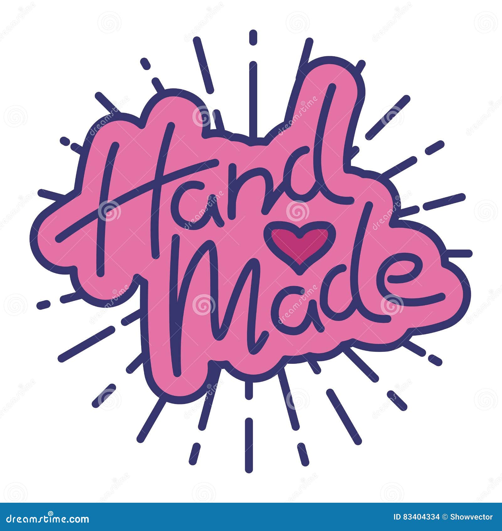 Handmade Needlework Badge Logo Vector Stock Vector - Illustration of ...