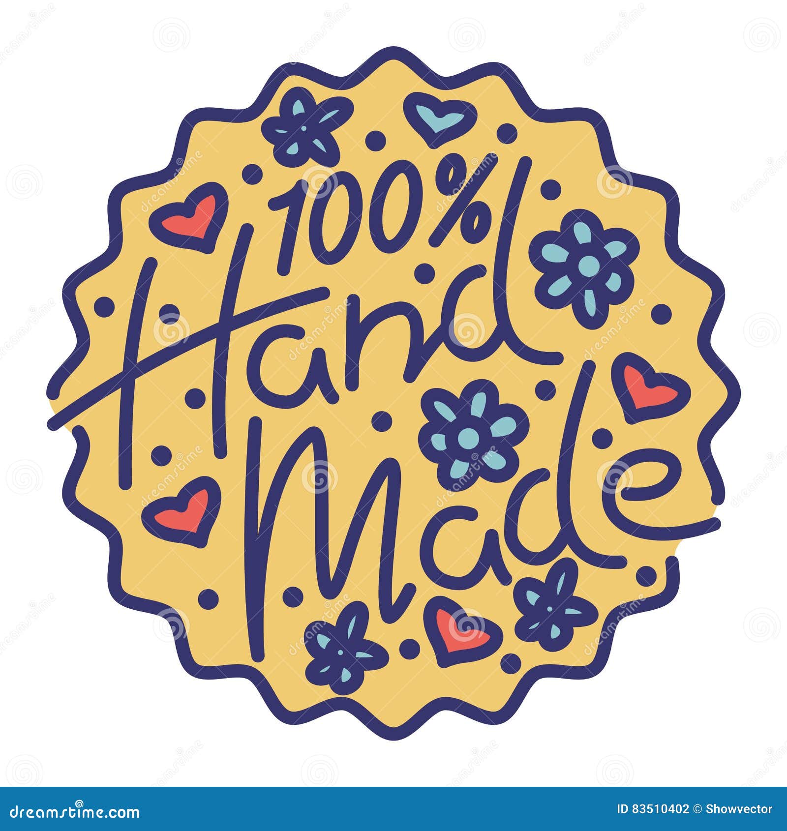 Handmade Needlework Badge Logo Vector Stock Vector - Illustration of ...