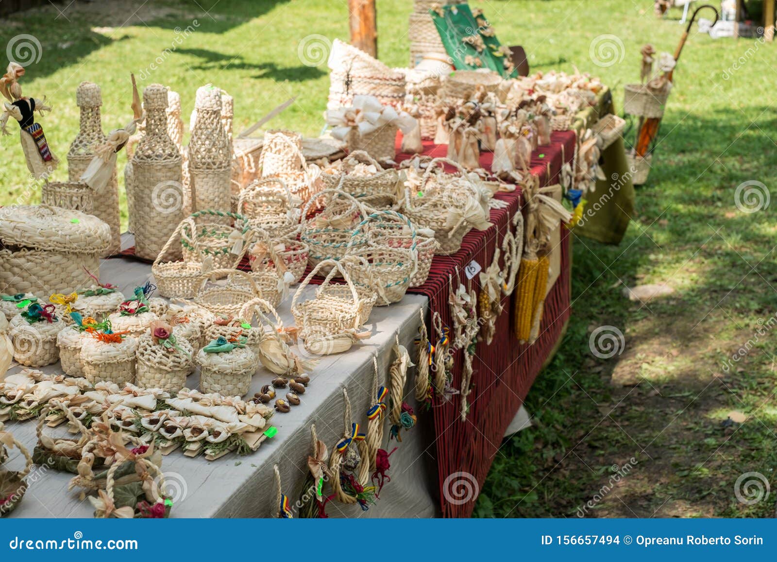 Handmade Objects Made from Corn Leaves Editorial Stock Image - Image of ...