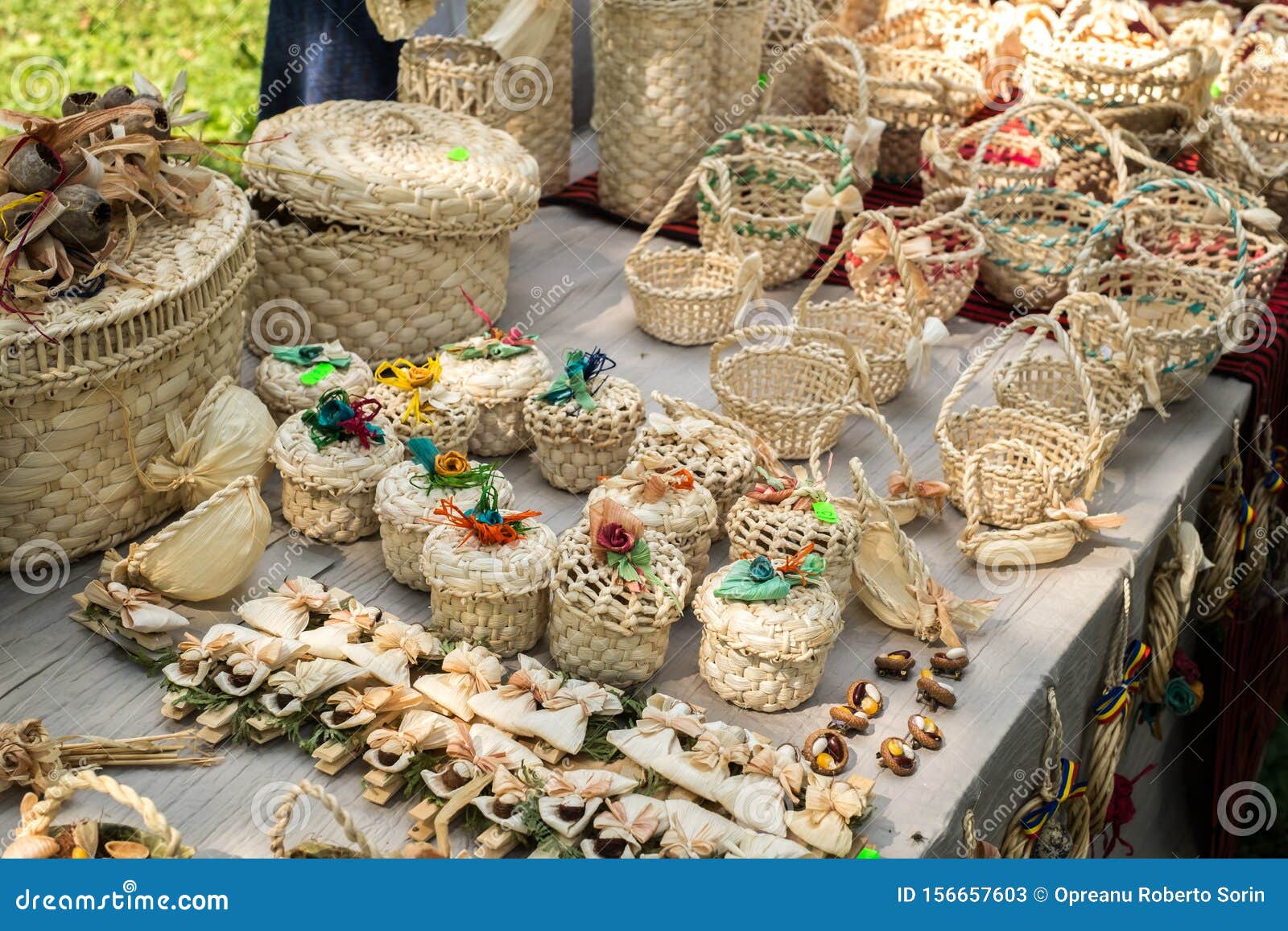 Handmade Objects Made from Corn Leaves Editorial Stock Photo - Image of ...