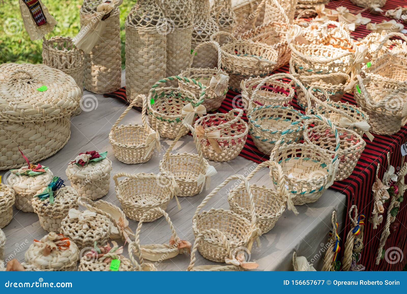 Handmade Objects Made from Corn Leaves Editorial Photography - Image of ...