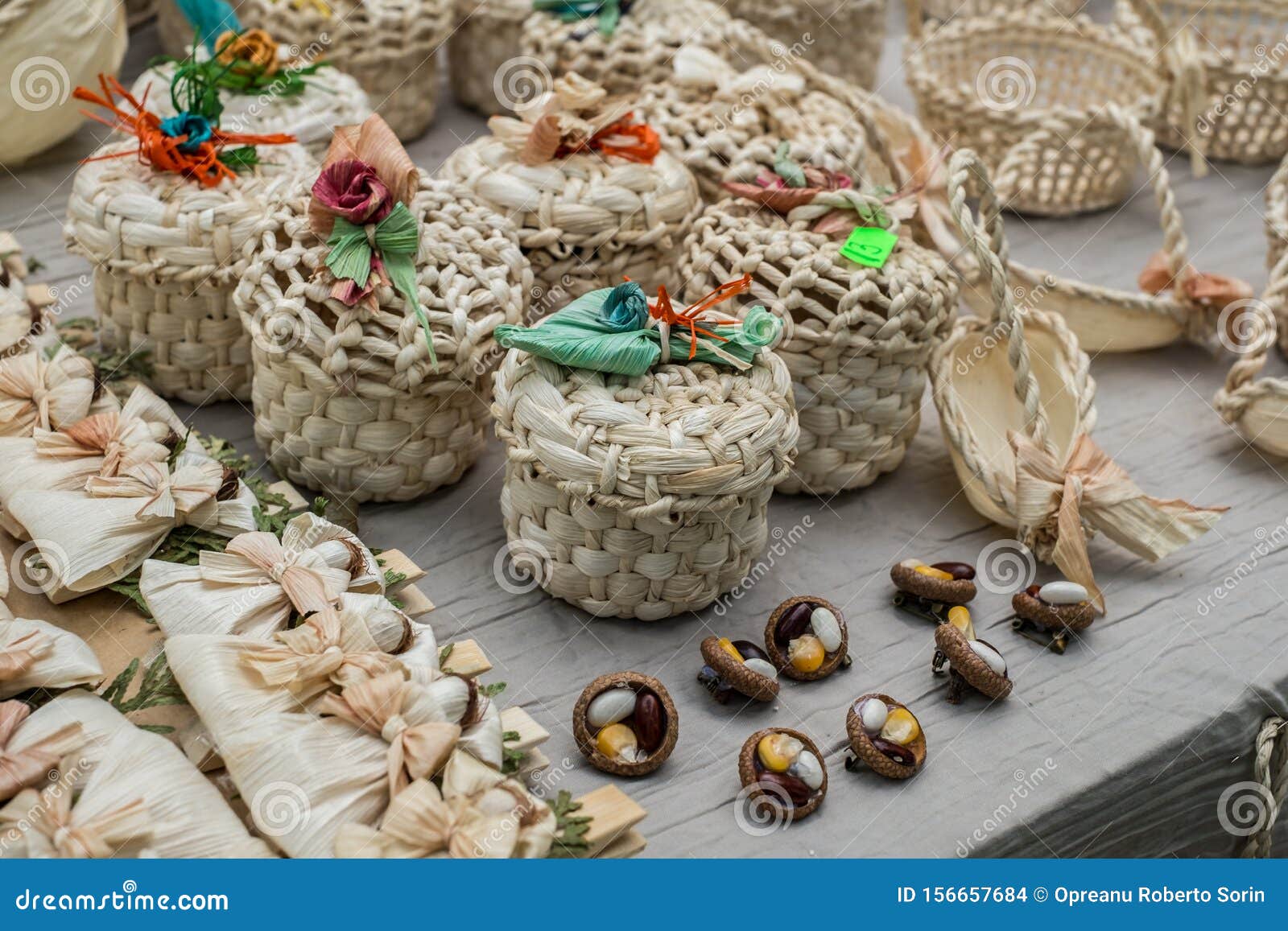 Handmade Objects Made from Corn Leaves Editorial Stock Image - Image of ...