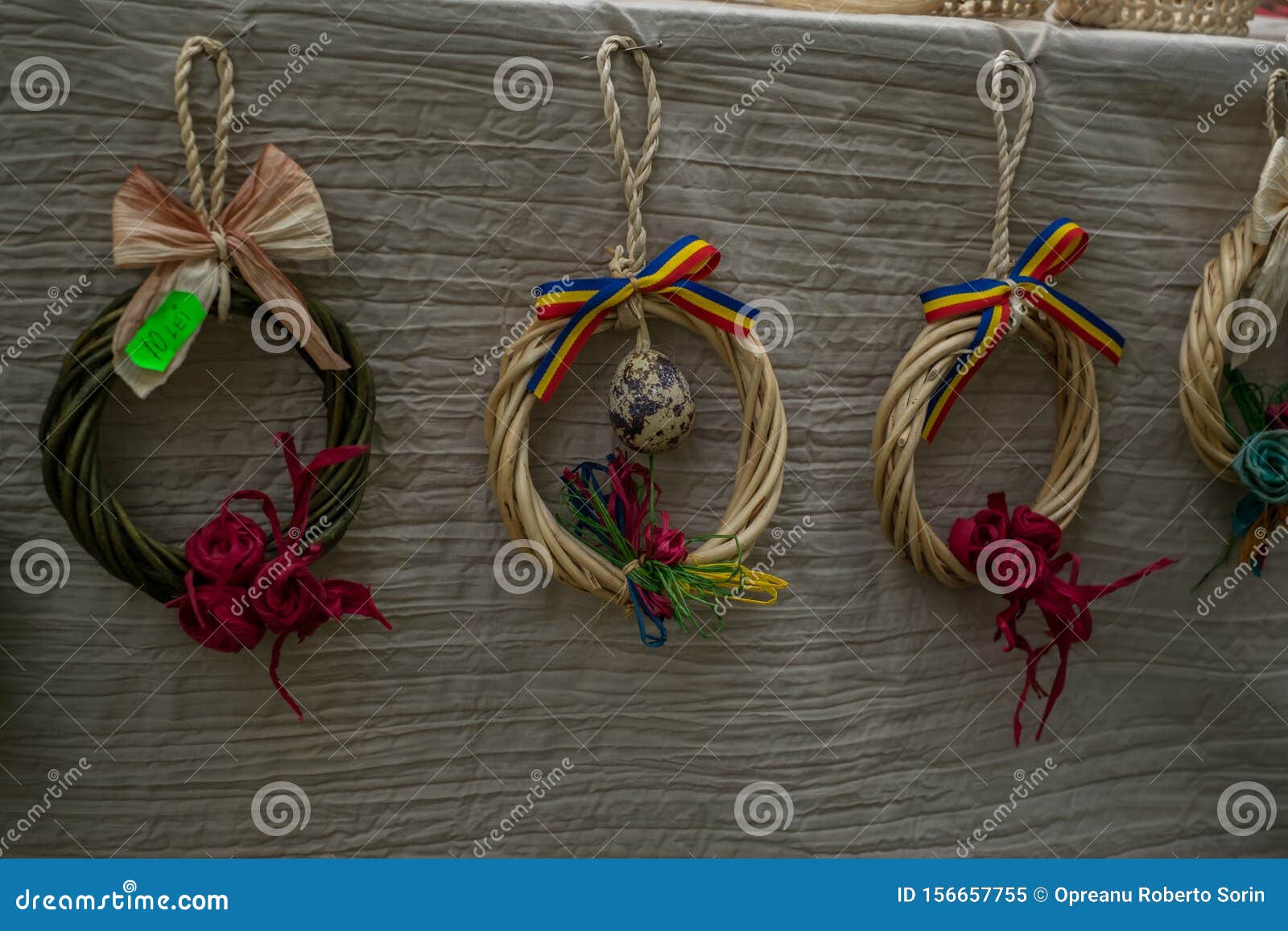 Handmade Objects Made from Corn Leaves Stock Image - Image of white ...