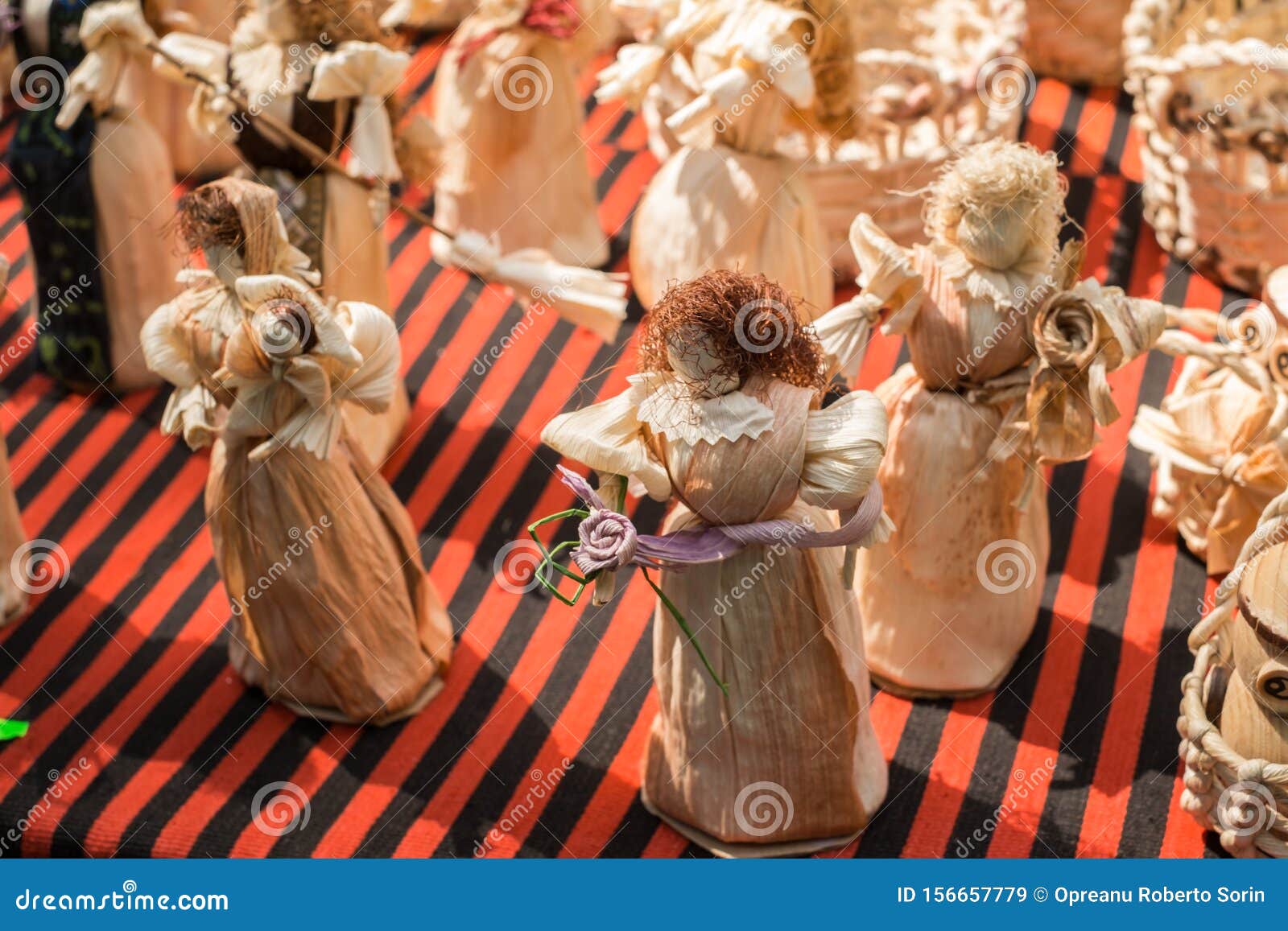 Handmade Objects Made from Corn Leaves Stock Image - Image of manually ...