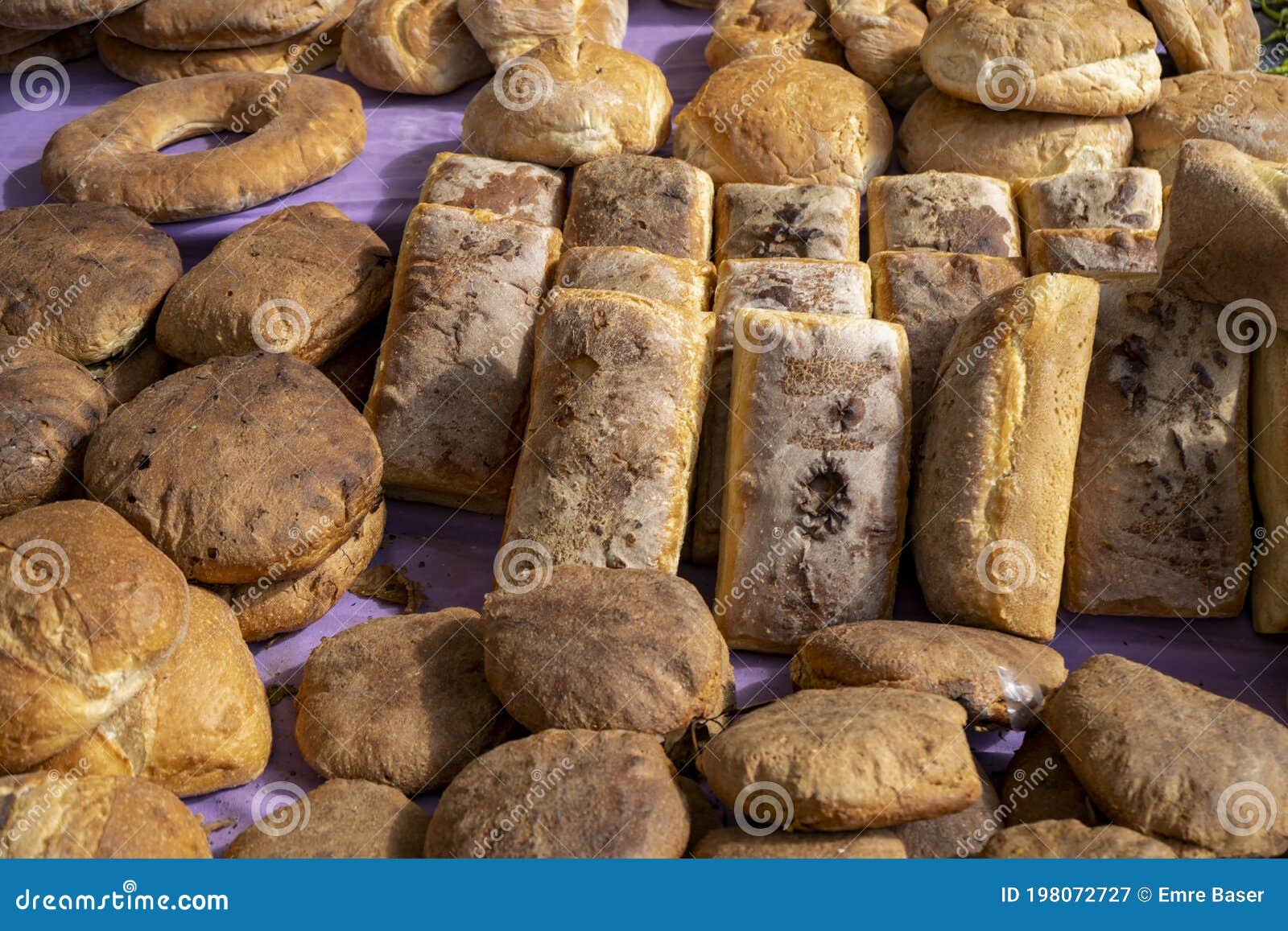 Handmade Organic Bread for Sale Stock Image - Image of gourmet, healthy ...