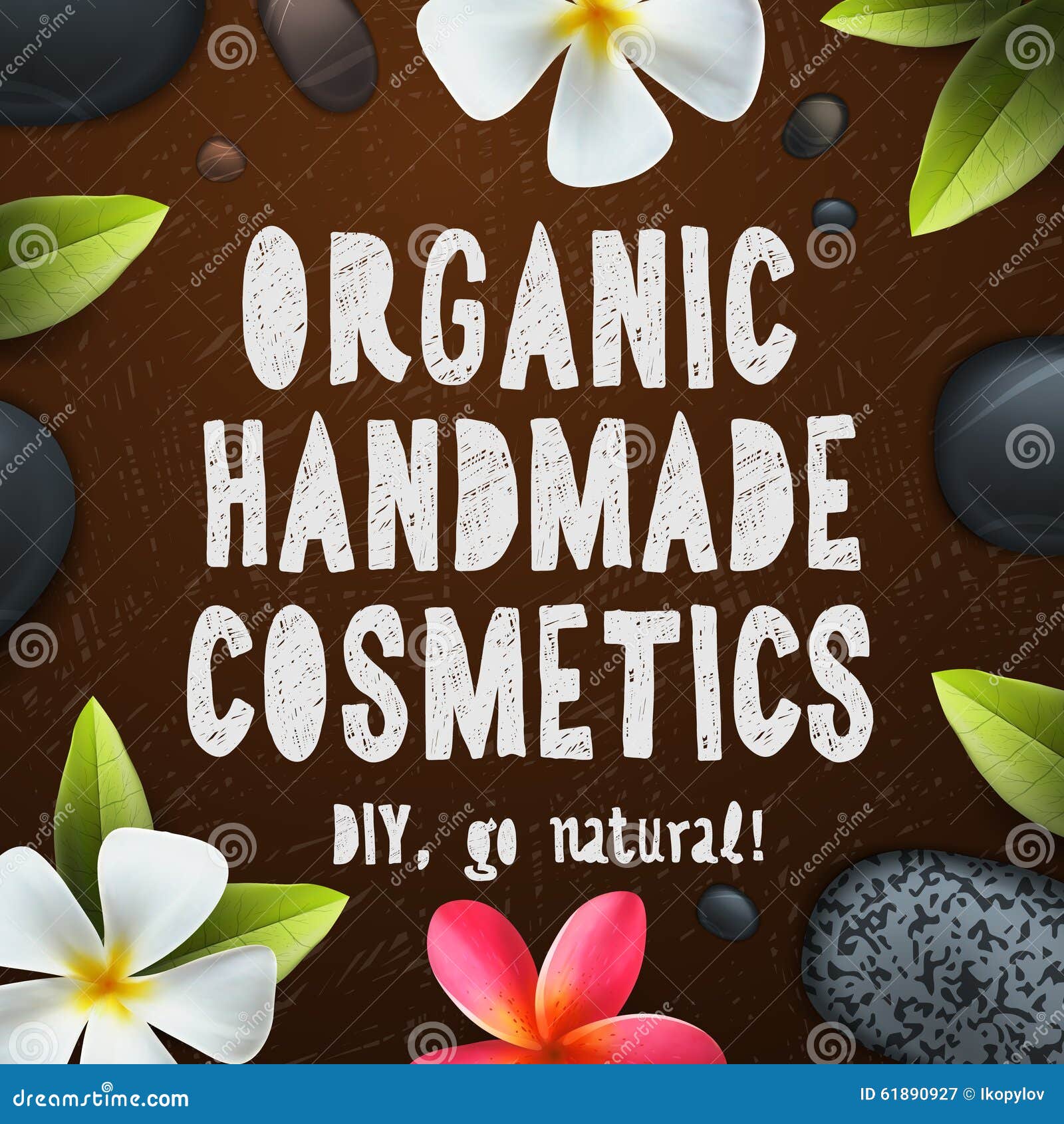 Organic Cosmetics Design Elements With Contoured Woman's Shape A Vector ...