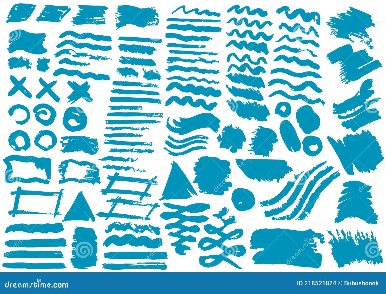 Handmade. Original Textures, Hand Draw. Brushes, Frames Vector ...