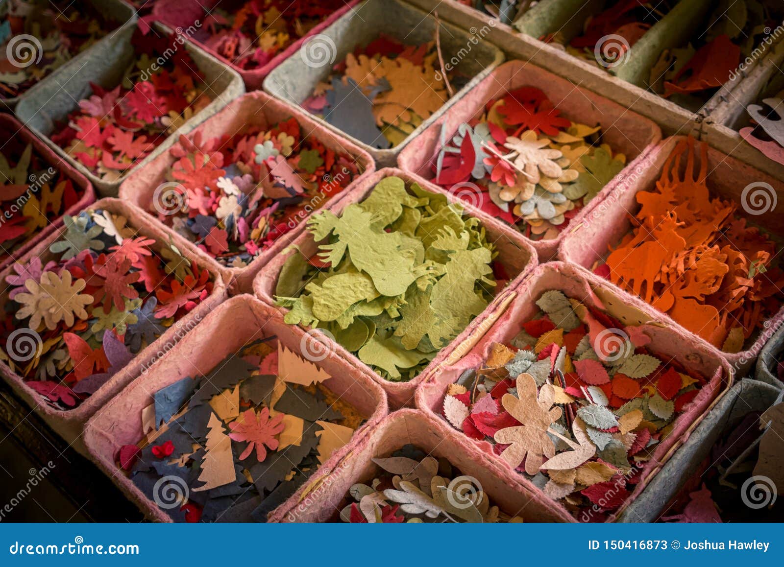 Handmade Paper Cut in Shapes Stock Image - Image of handmade, design ...