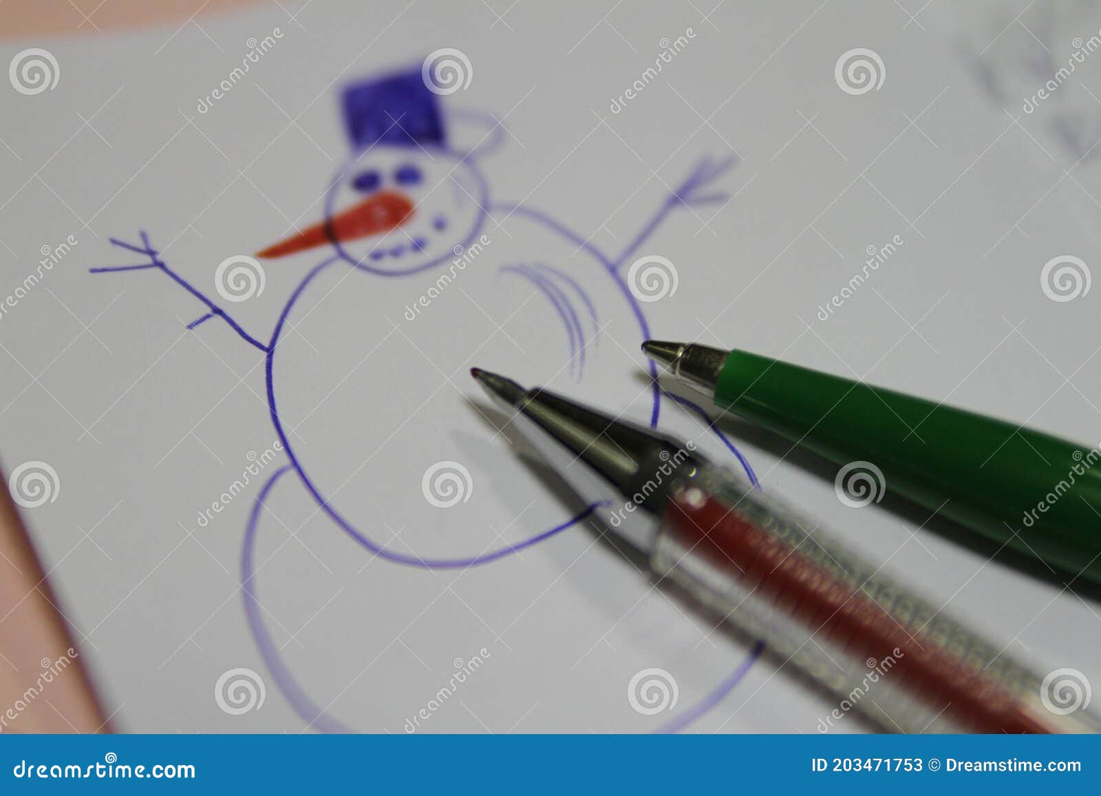 Paper draw stock image. Image of design, craft, tool - 203471753