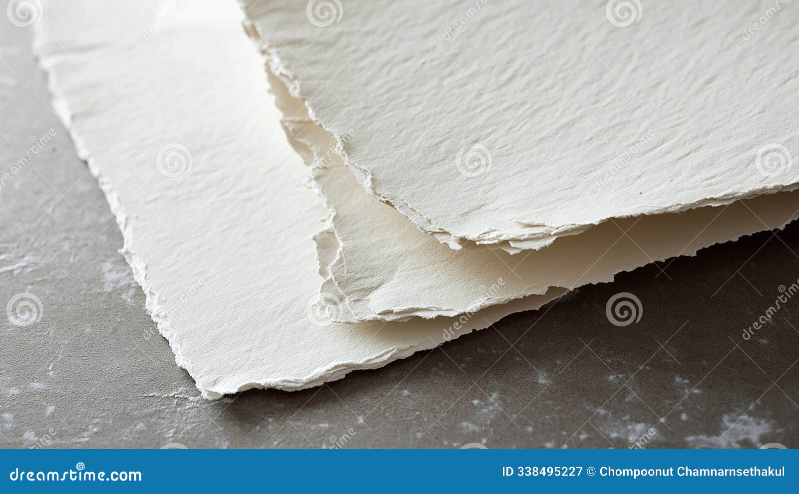 Handmade Paper with Mixed Fibers Handmade Paper with a Mix of Different ...