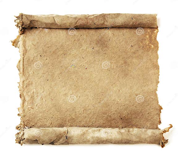 Handmade paper scroll stock photo. Image of crumpled - 16567846