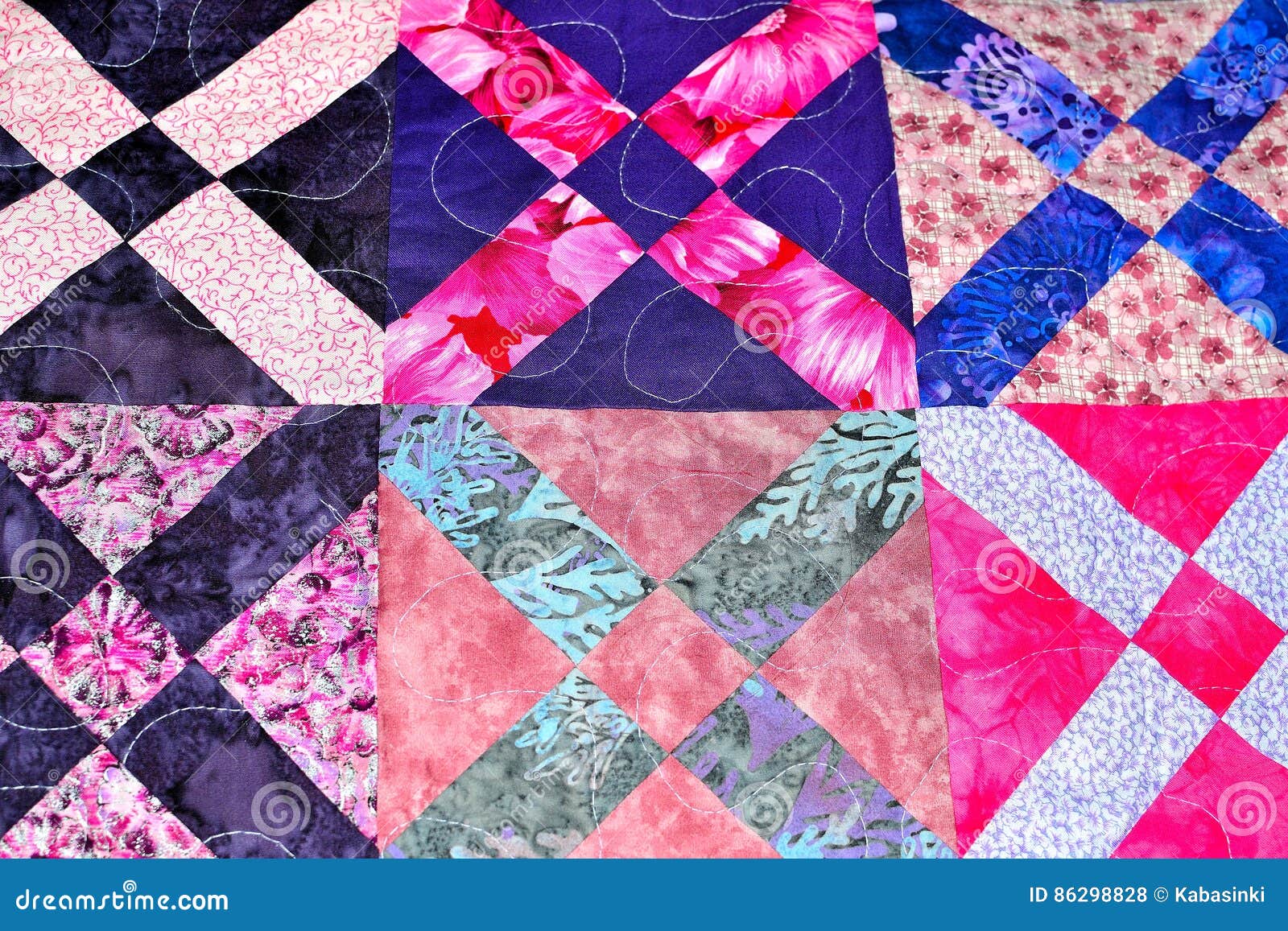 Handmade Patchwork Quilt Royalty-Free Stock Image | CartoonDealer.com ...