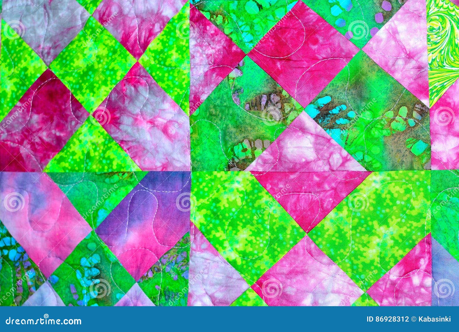 Handmade Patchwork Quilt Texture Backround Stock Illustration ...