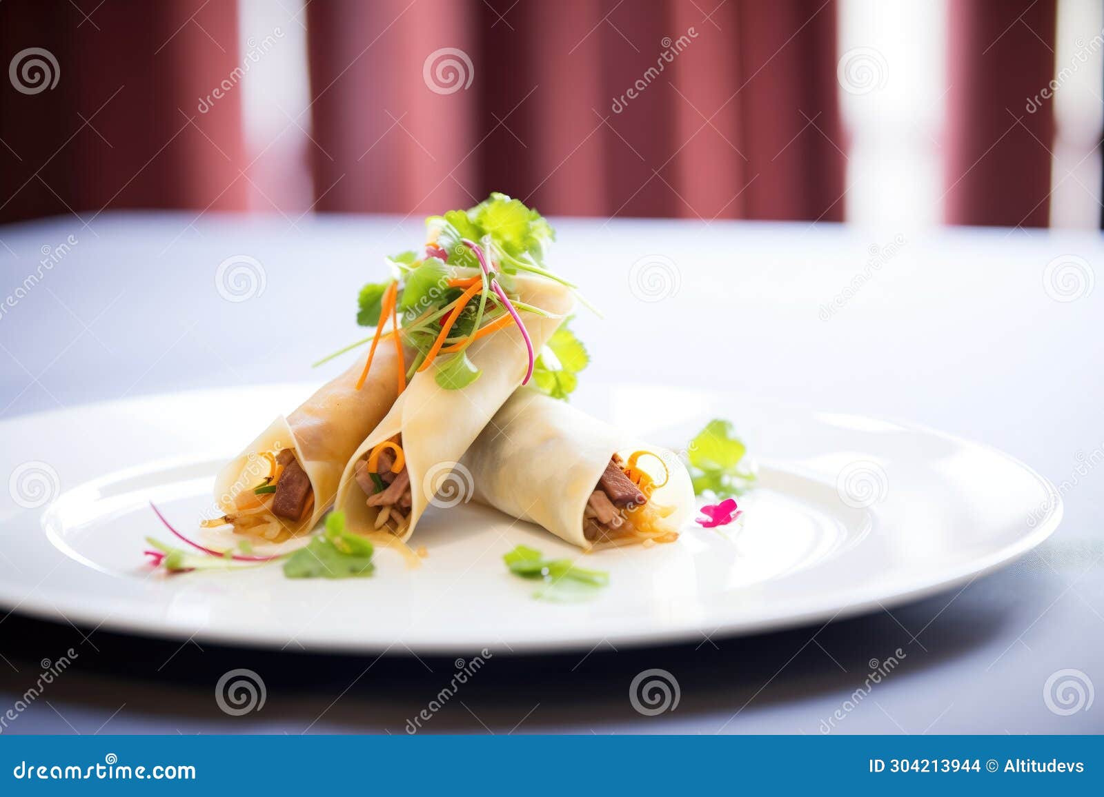 Handmade Peking Duck Spring Rolls Stock Photo - Image of traditional ...