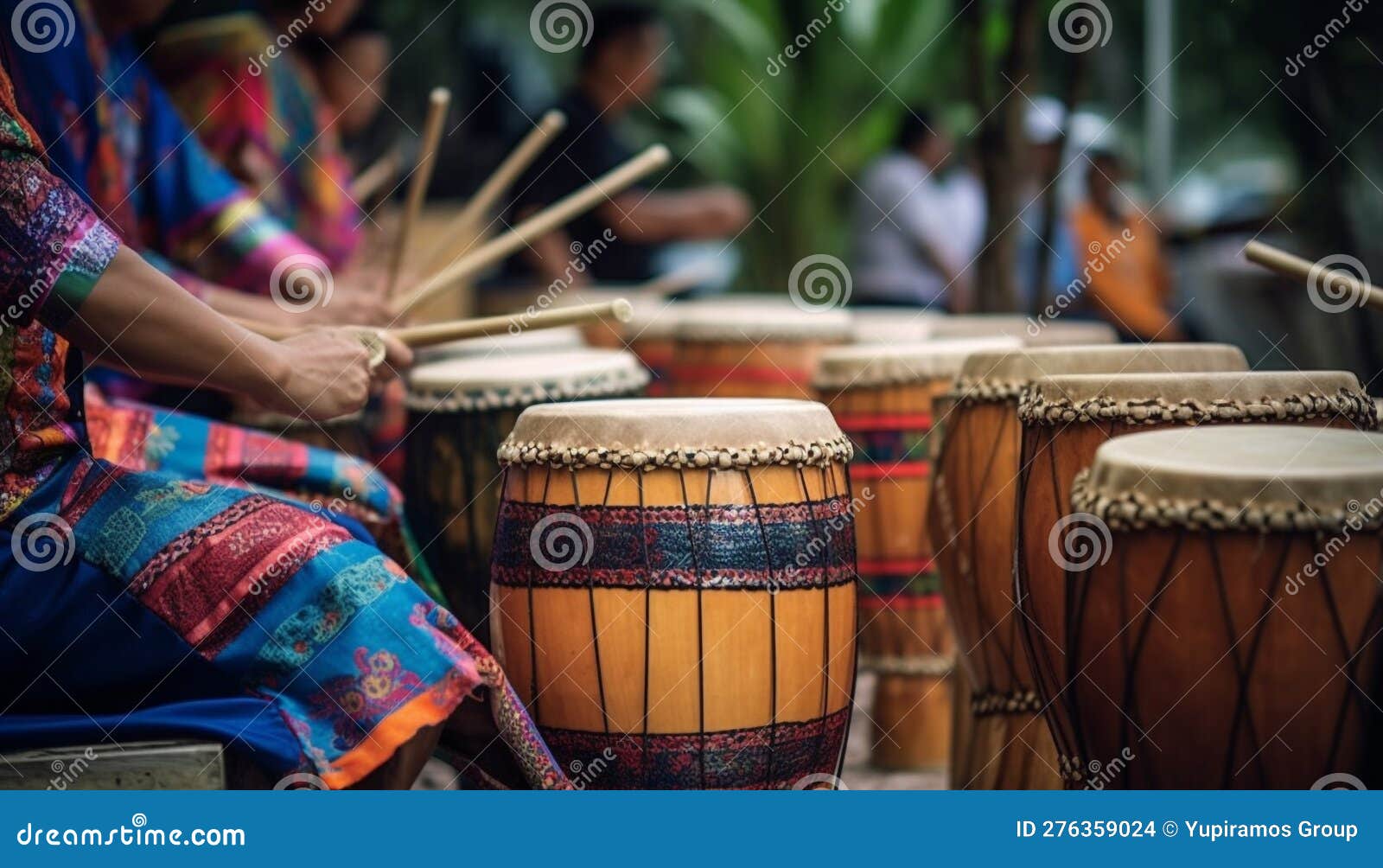 Handmade Percussion Instruments Create Vibrant Festival Music Generated ...