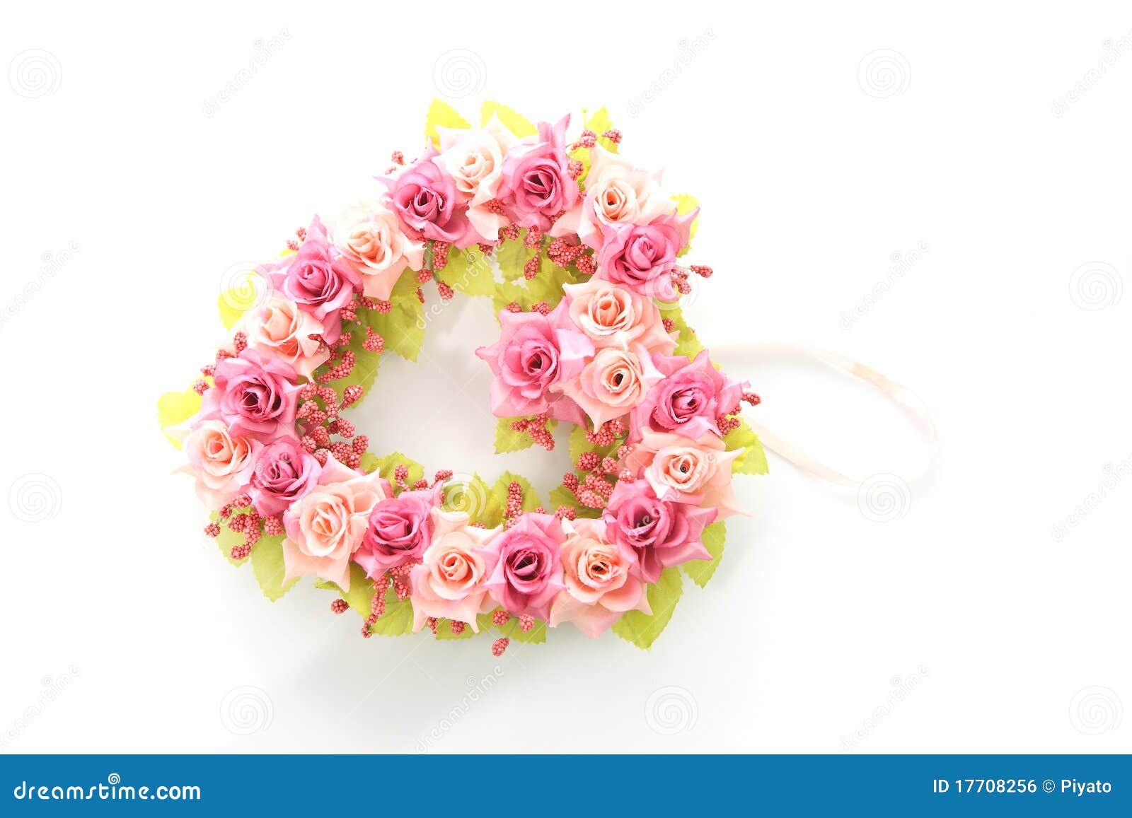 Handmade Pink and Red Rose in Love Hart Shape Stock Photo - Image of ...