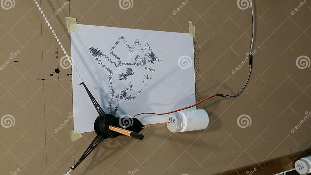 10 28 2016 Handmade Plotter Drawing Pikachu Editorial Photo - Image of ...