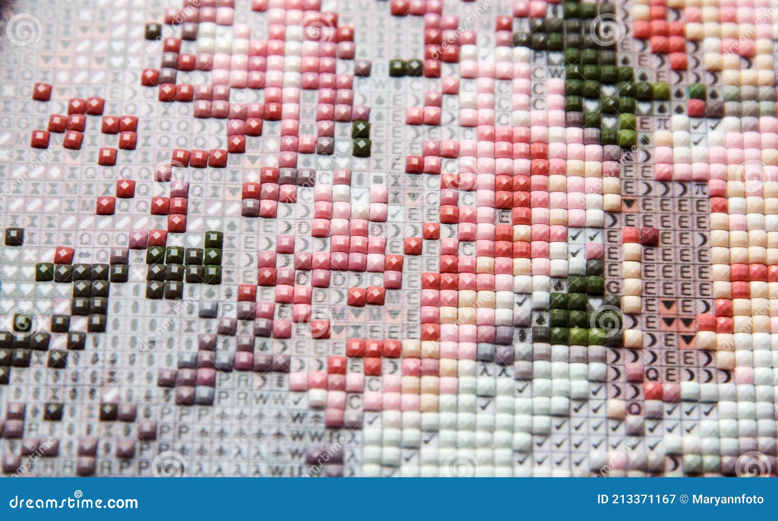 Handmade Process of Creation of Diamond Painting 3d from Rhinestones ...