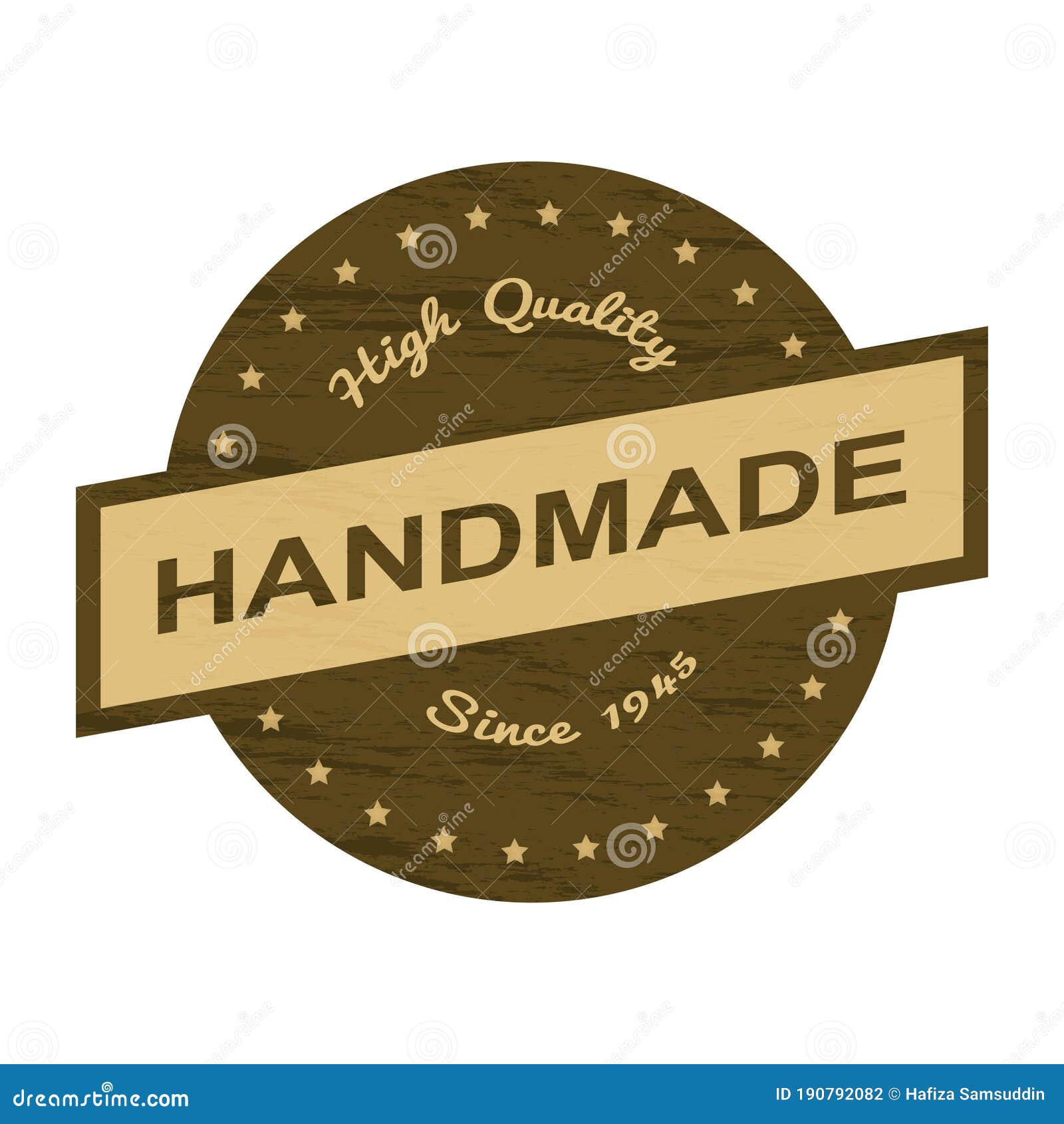 Handmade Product Label Design. Vector Illustration Decorative Design ...