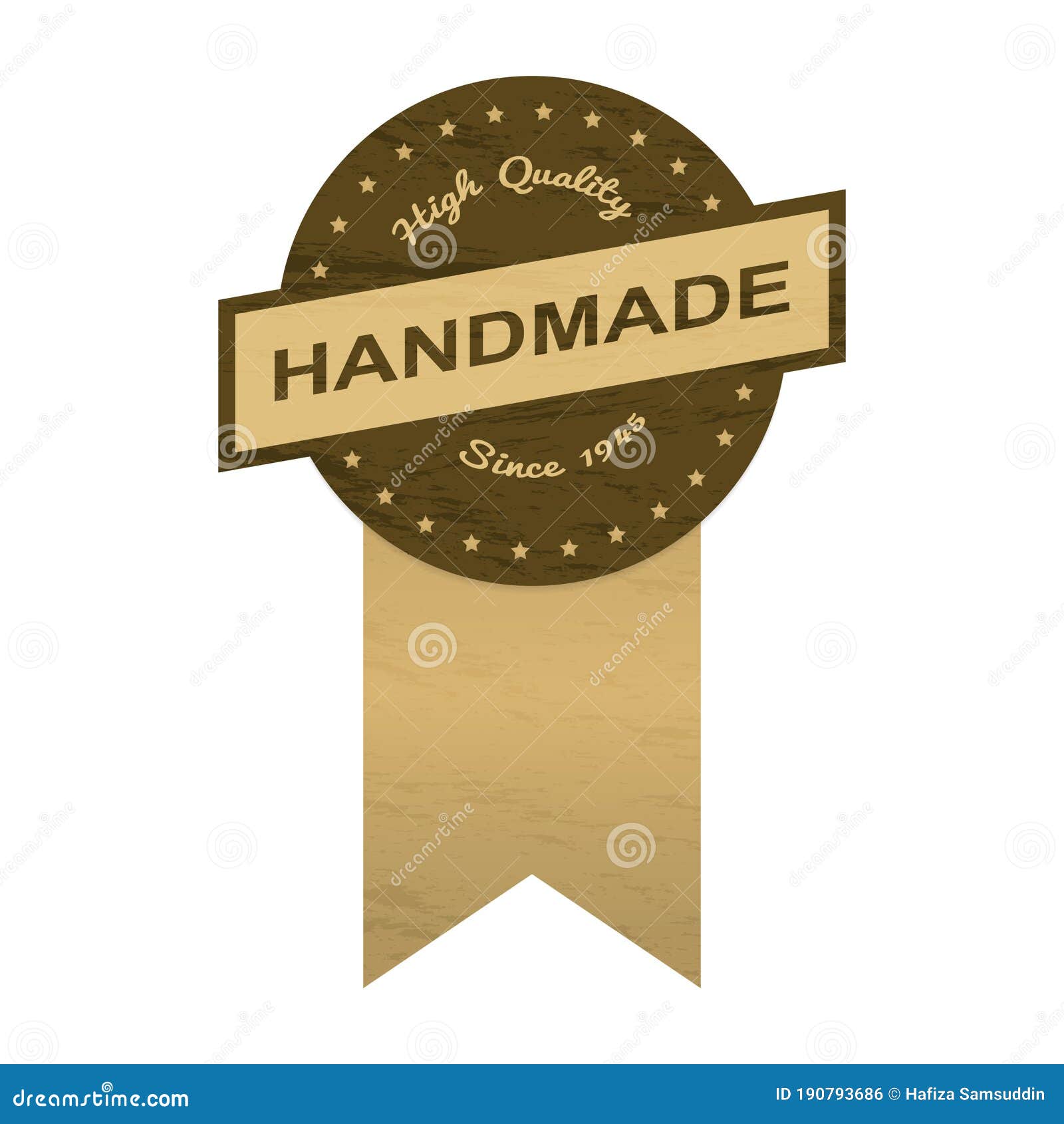 Handmade Product Label Design. Vector Illustration Decorative Design ...