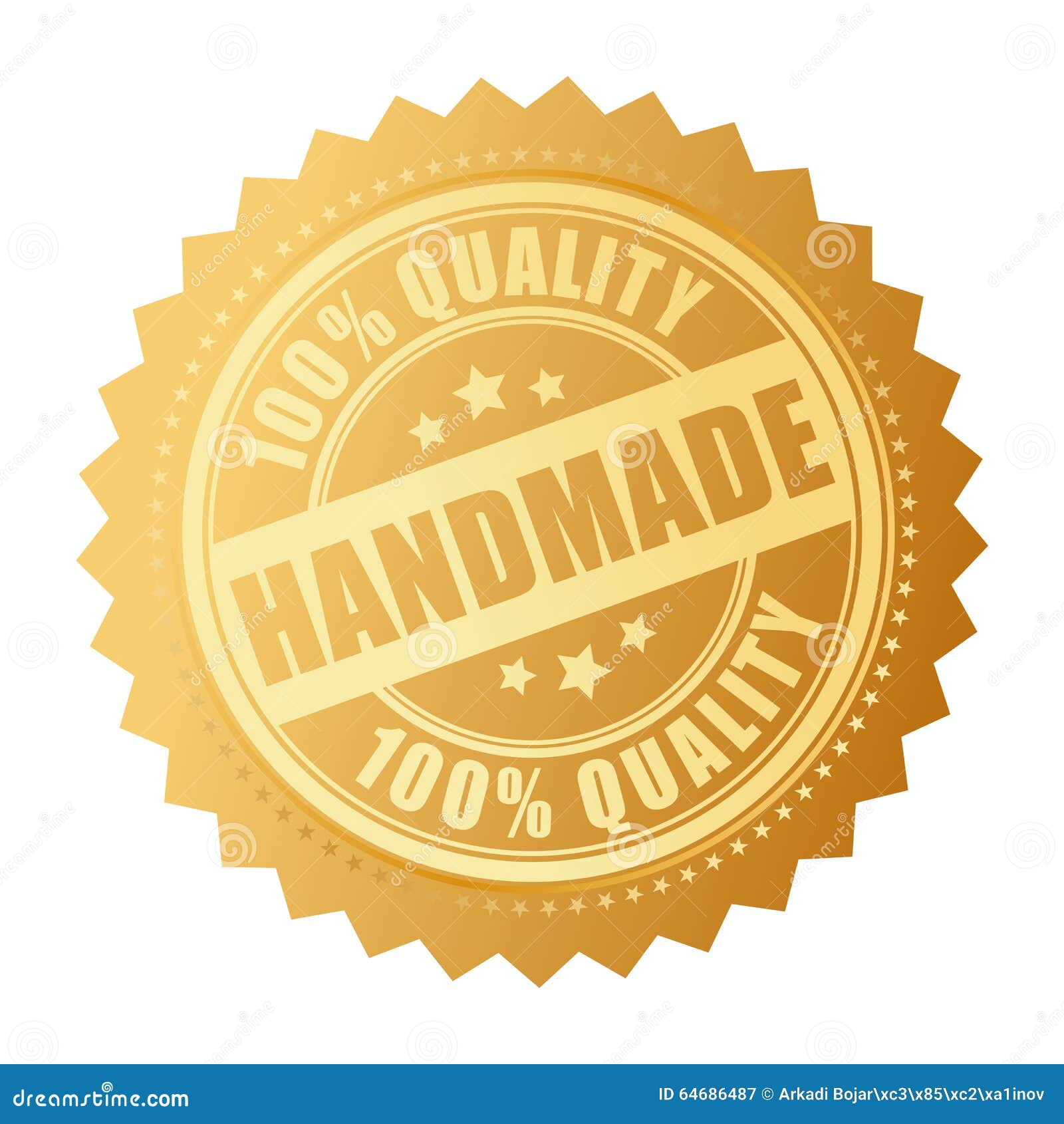 Handmade product stock vector. Illustration of home, manual - 64686487