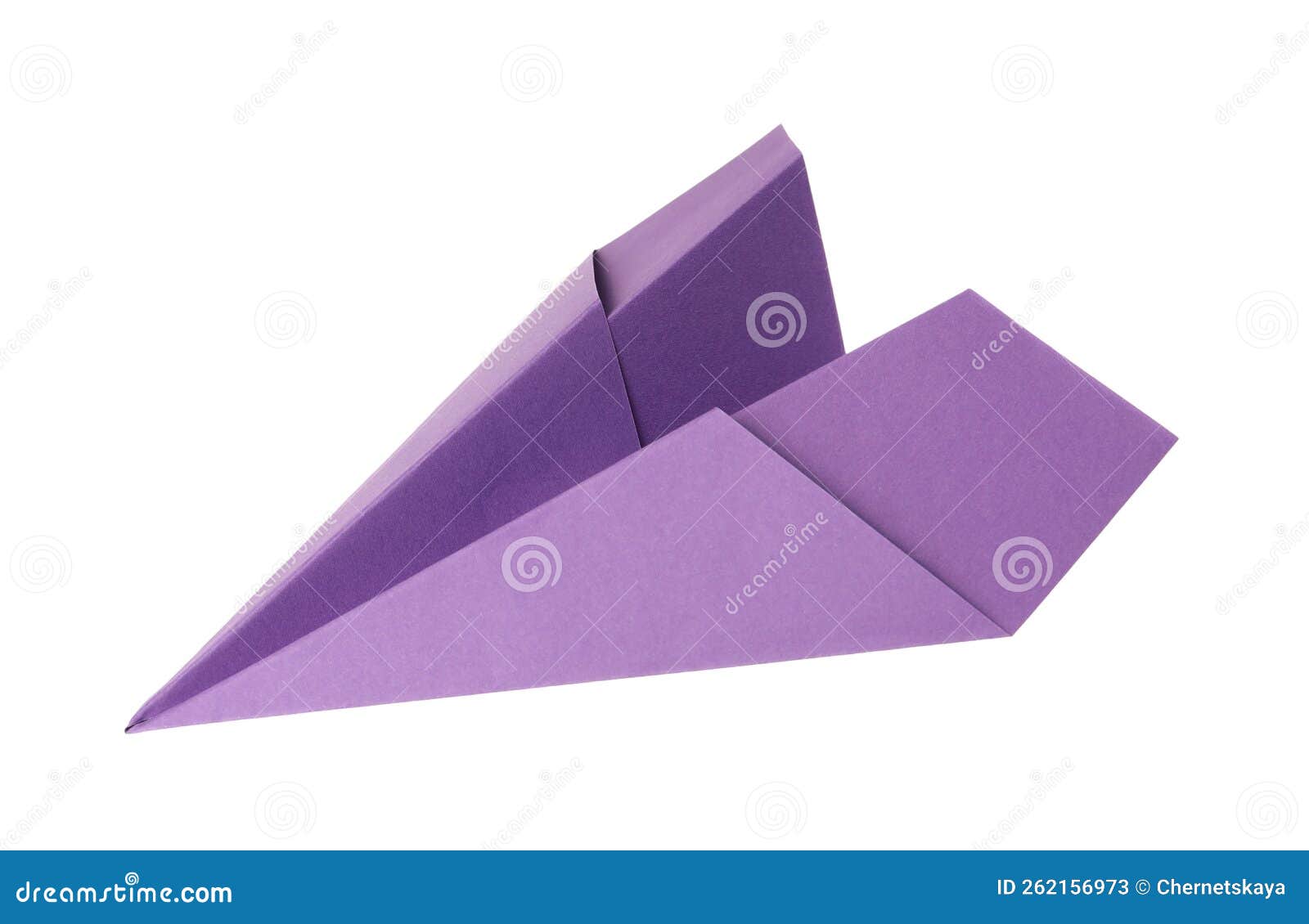 Handmade Purple Paper Plane Isolated on White Stock Image - Image of ...