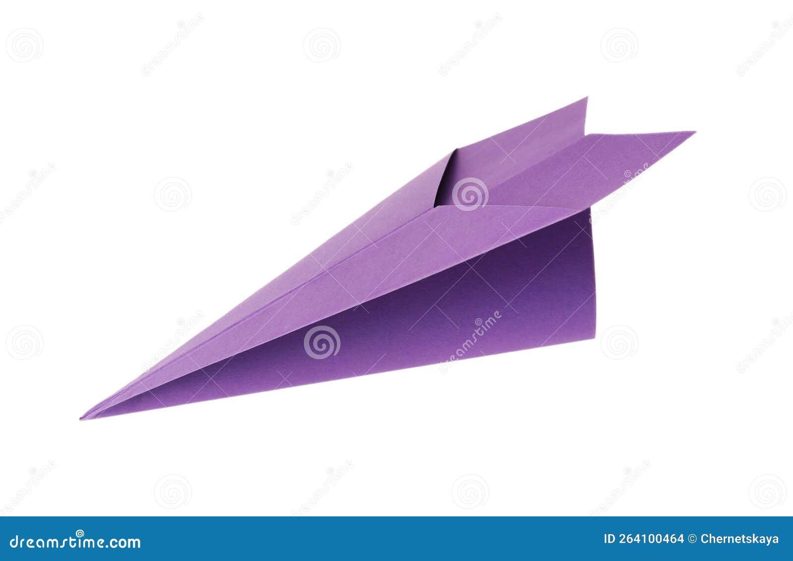 Handmade Purple Paper Plane Isolated on White Stock Photo - Image of ...