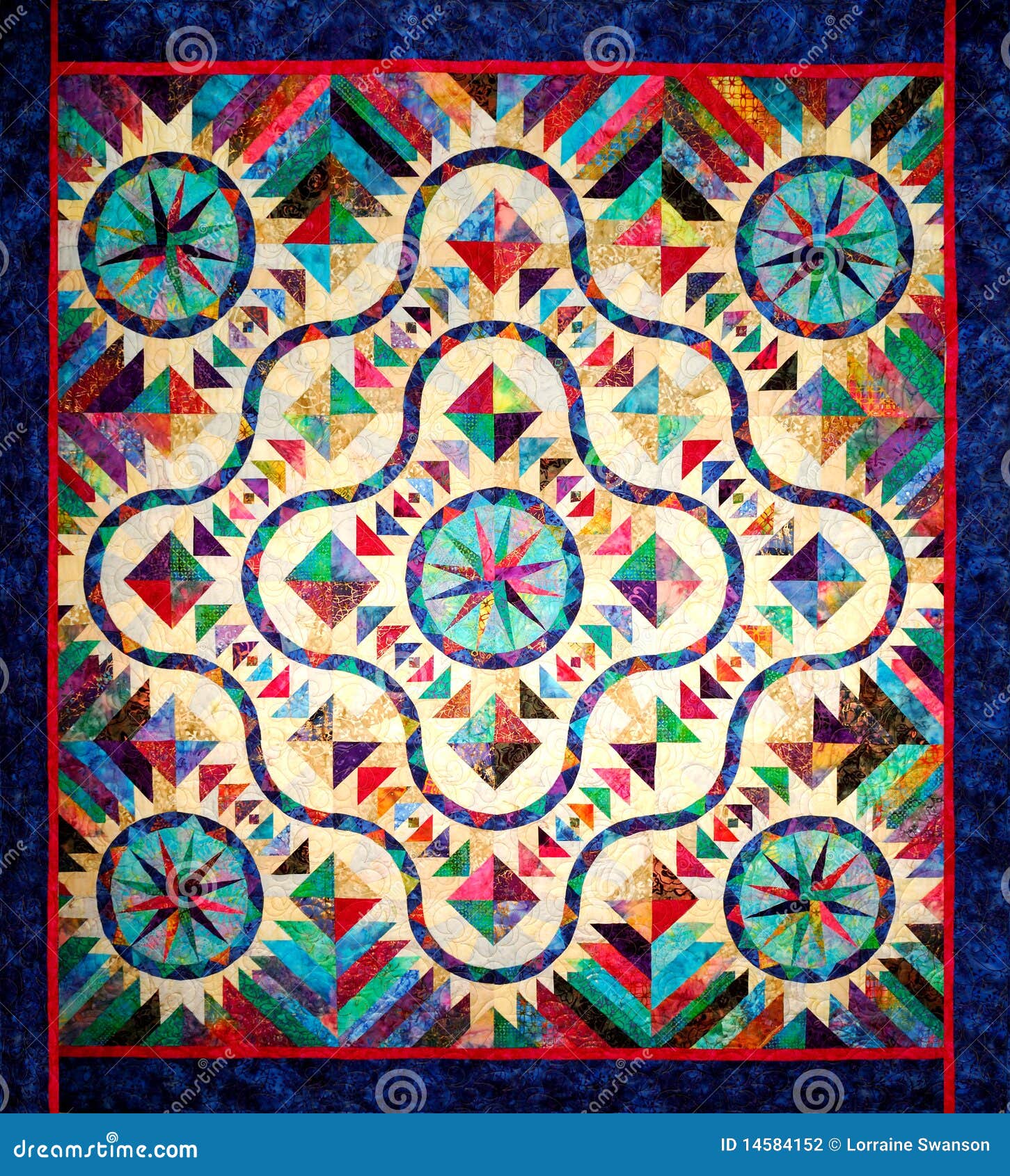 Handmade Quilt stock photo. Image of patches, stained - 14584152