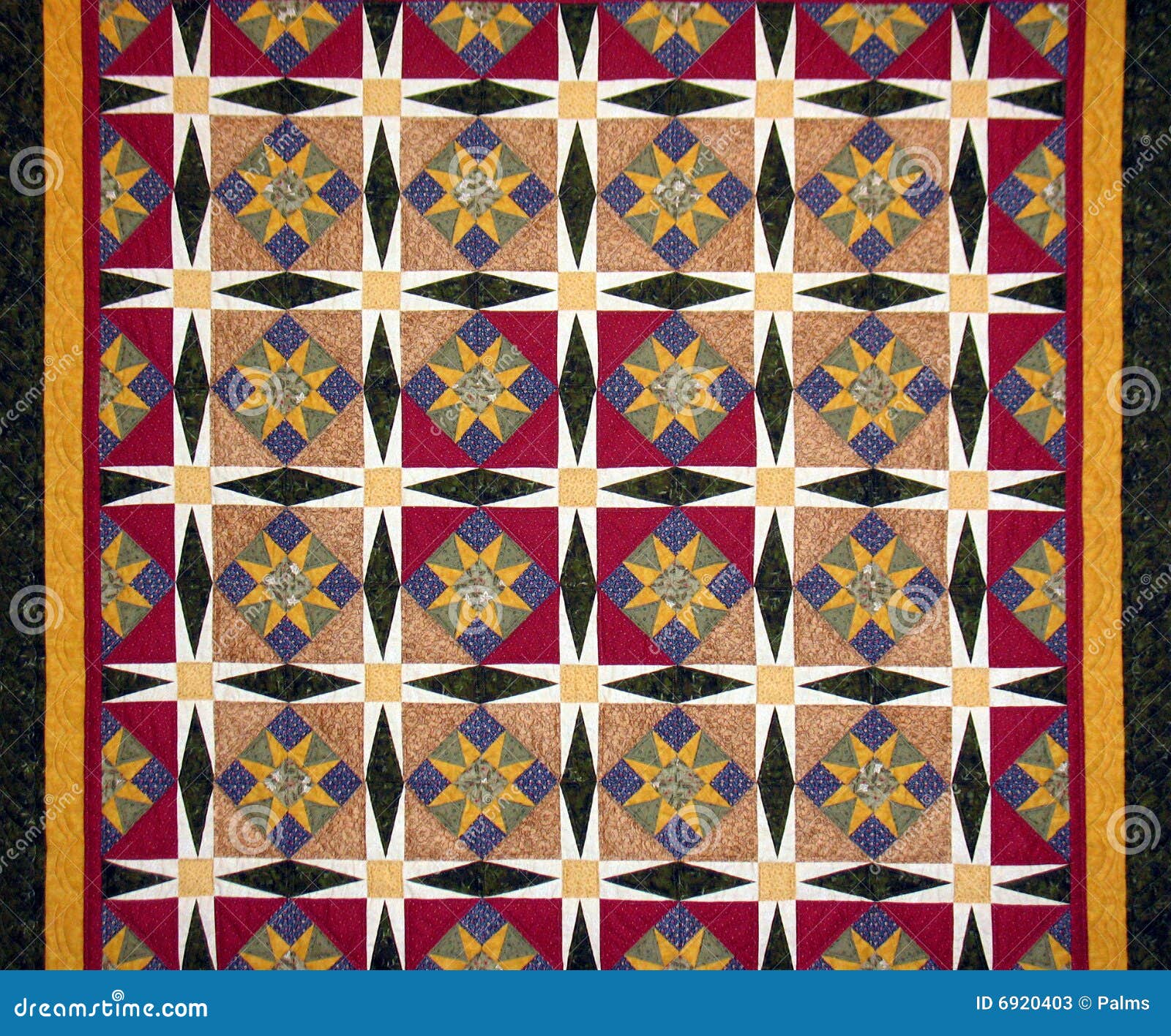 Handmade Quilt stock image. Image of symmetrical, stitched - 6920403