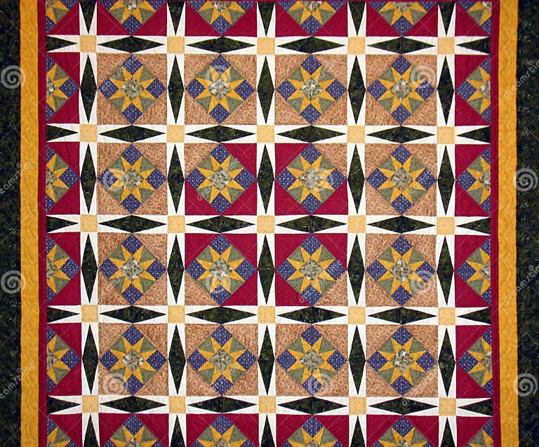 Handmade Quilt stock image. Image of symmetrical, stitched - 6920403